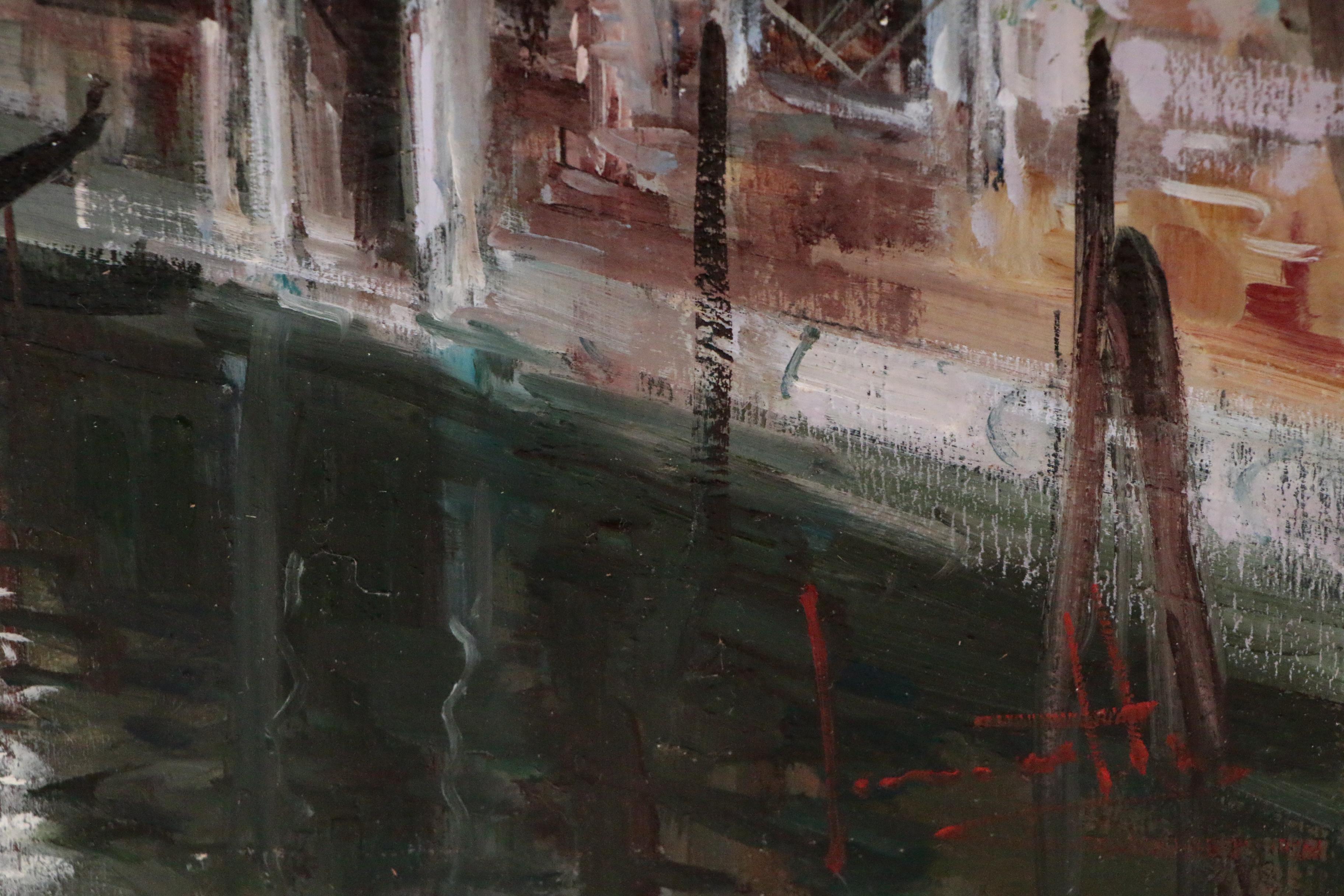 Claudio Simonetti Oil Painting "The Red Awning" | EBTH