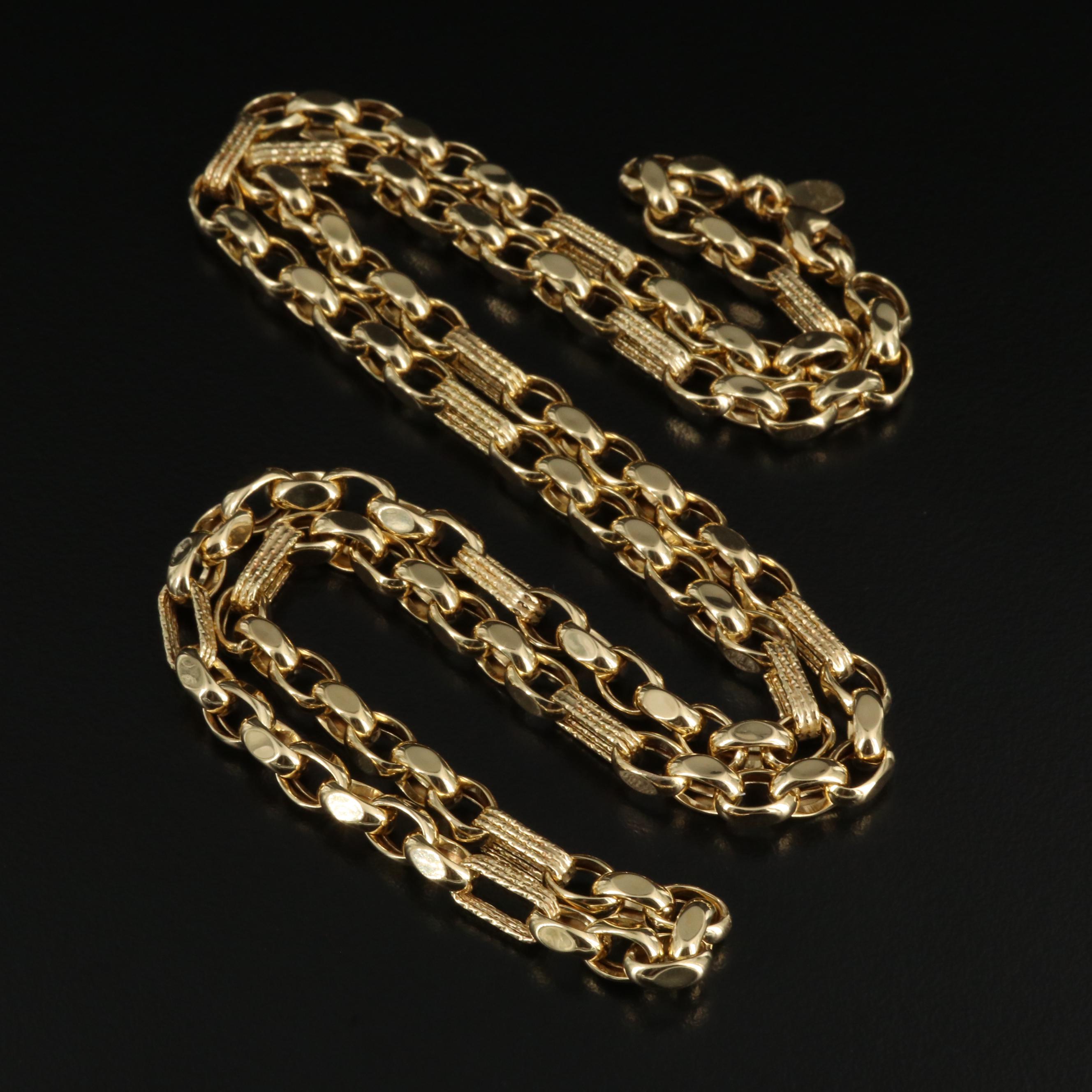 14K Triple Wire Twist Link Chain | EBTH