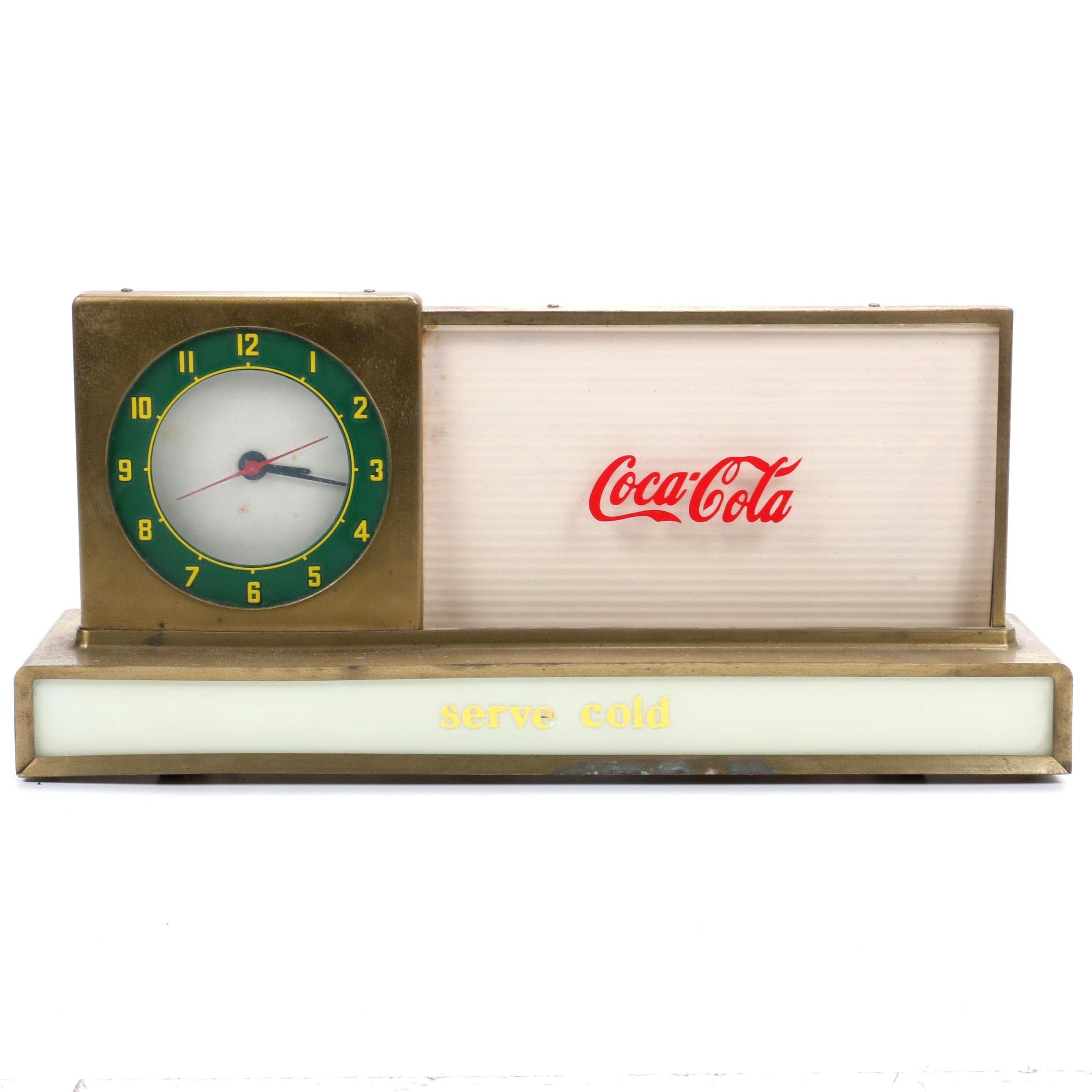 Price Brothers Coca-Cola Illuminated Counter Display Clock | EBTH