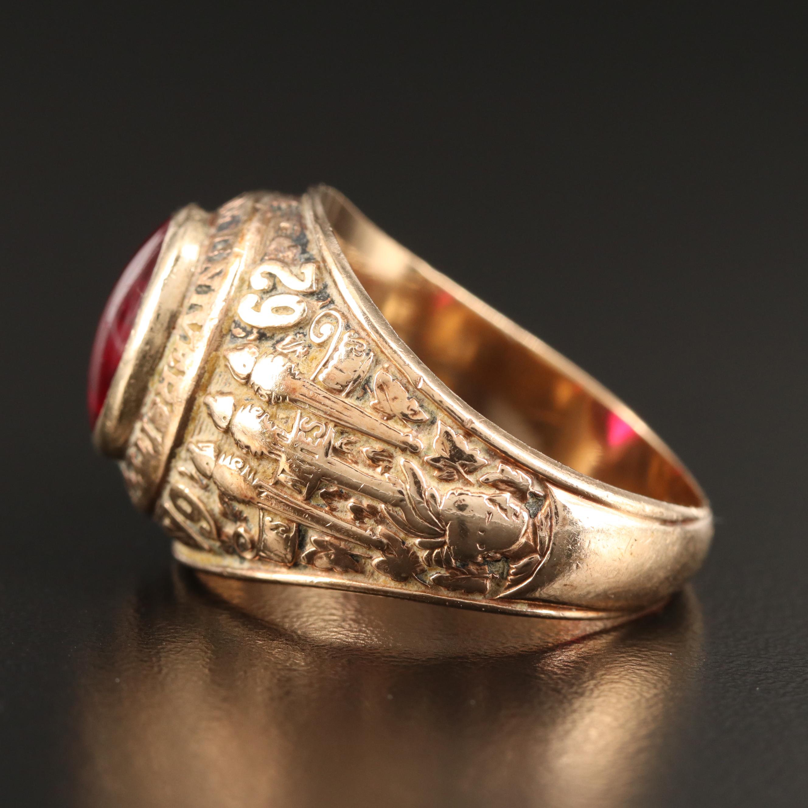 10K Ruby 1962 Florida State University Class Ring | EBTH