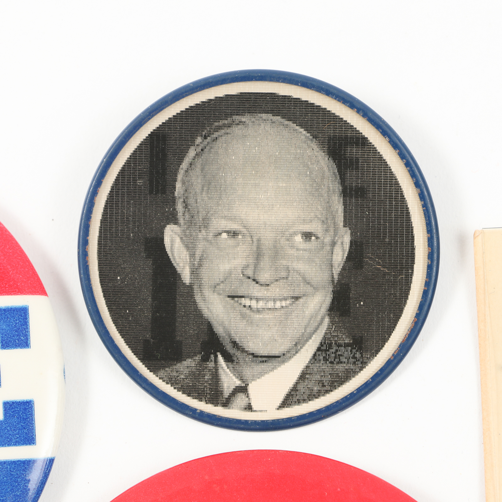 Eisenhower "I Like Ike" Portrait Flasher, Campaign Pinbacks and More ...