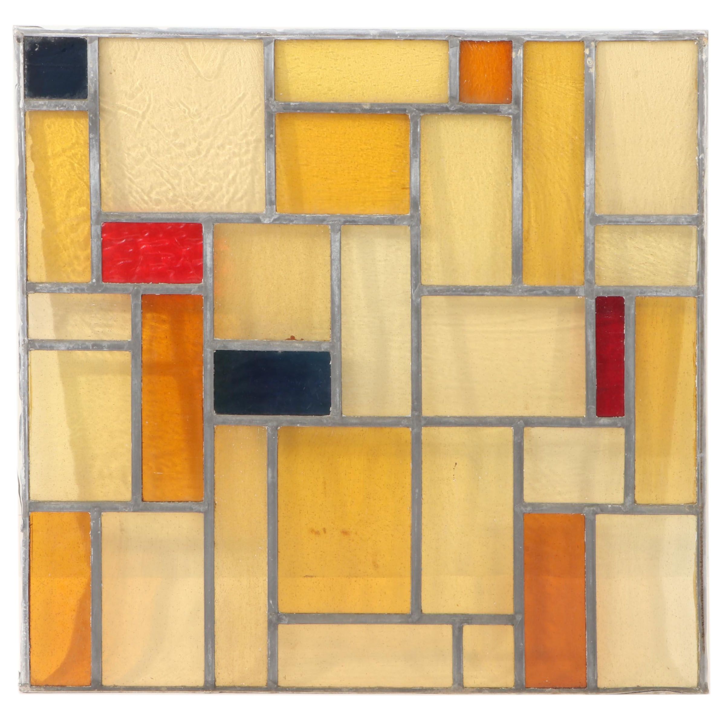 Geometric Stained Glass Panel | EBTH