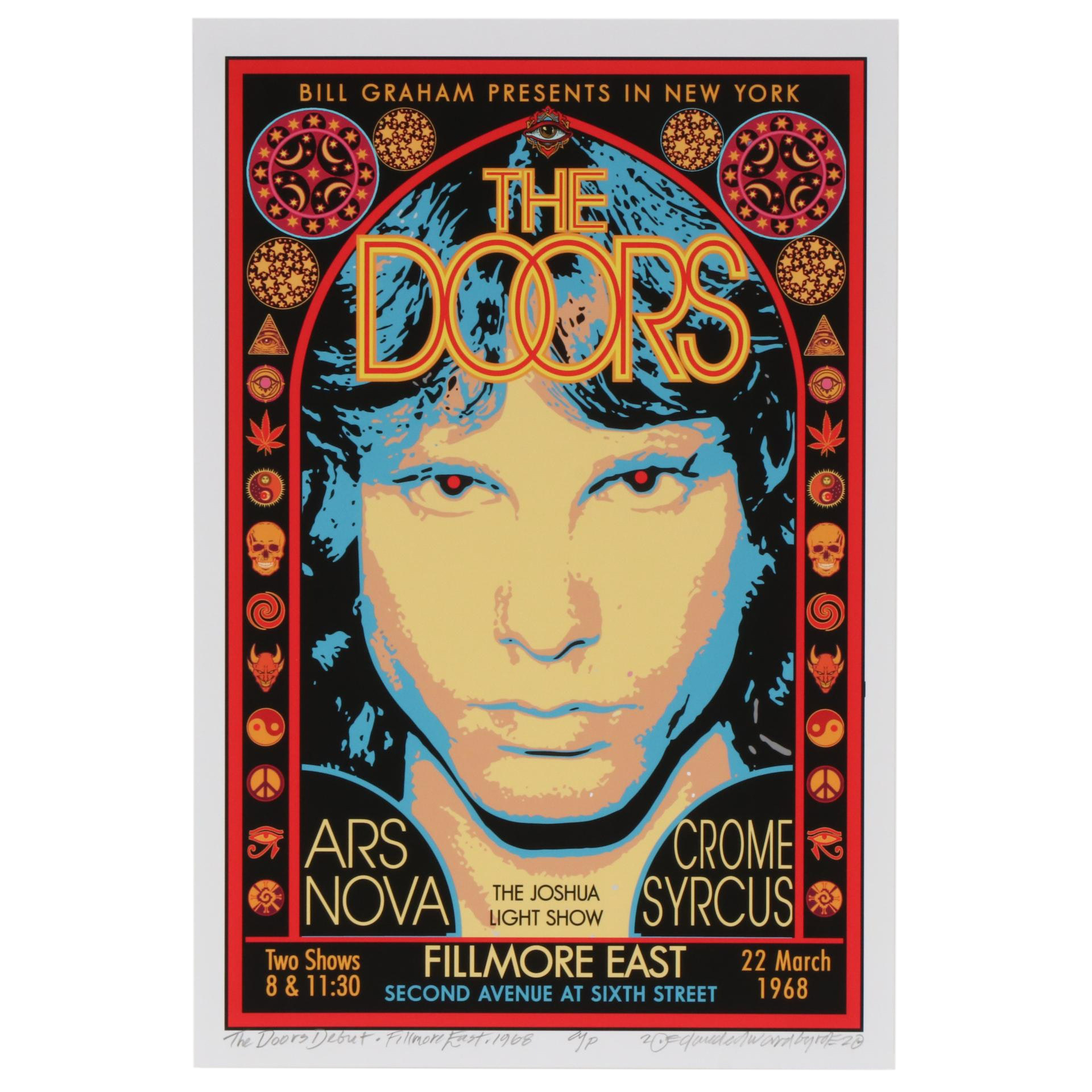 David Edward Byrd Giclée "The Doors - Debut - Fillmore East - 1968 ...