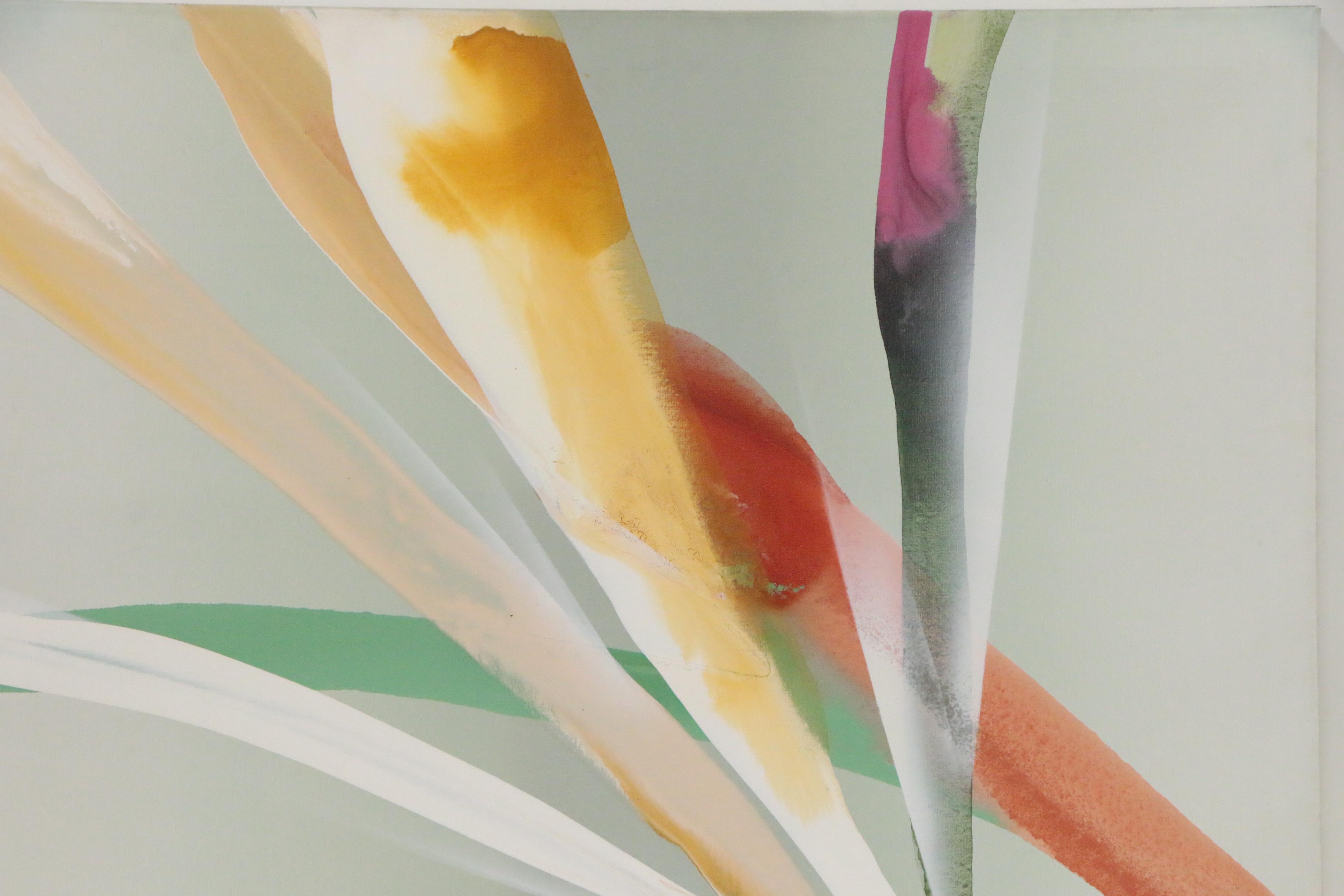 Elba Alvarez Mixed Media Abstract Painting, Circa 1980 | EBTH