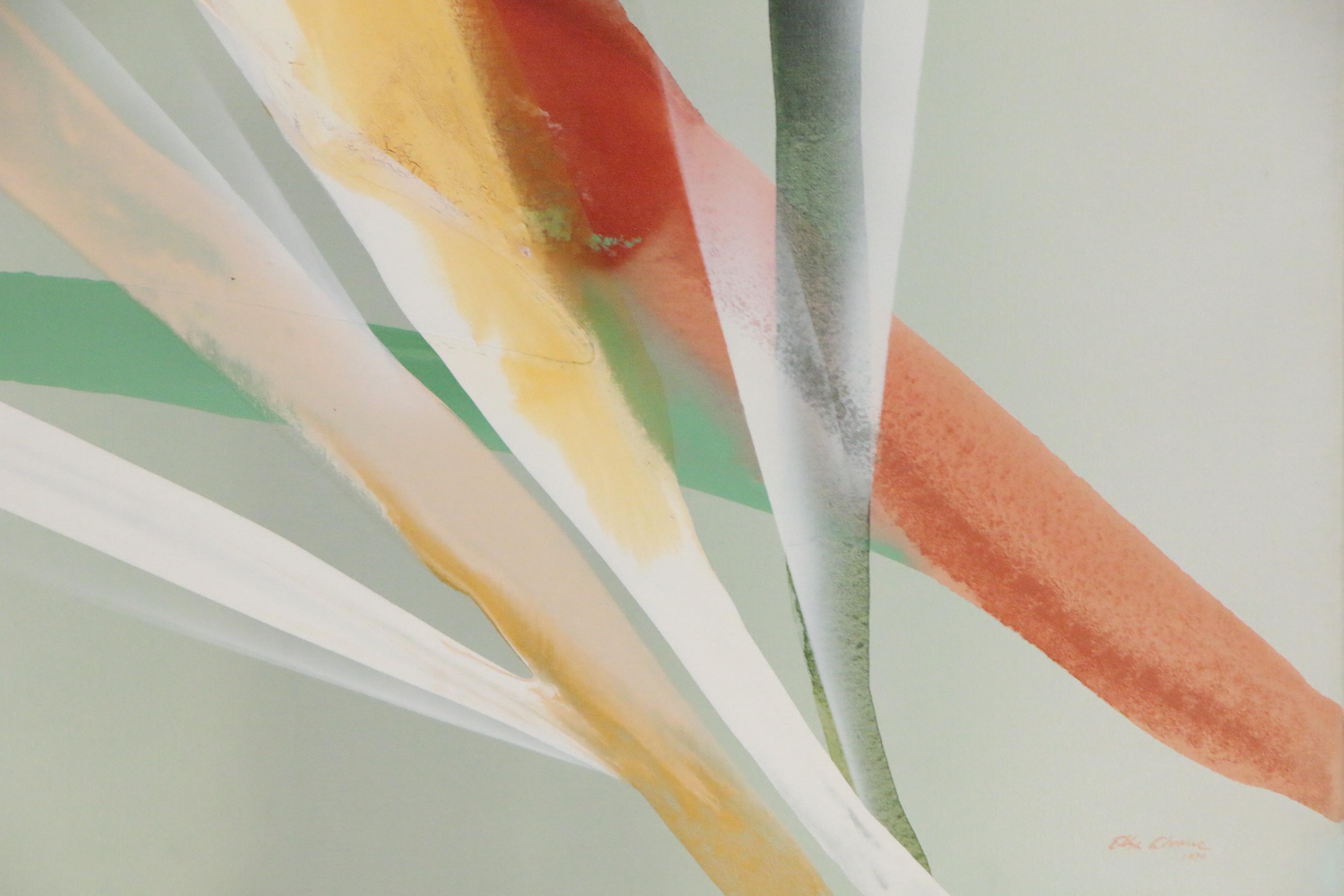 Elba Alvarez Mixed Media Abstract Painting, Circa 1980 | EBTH