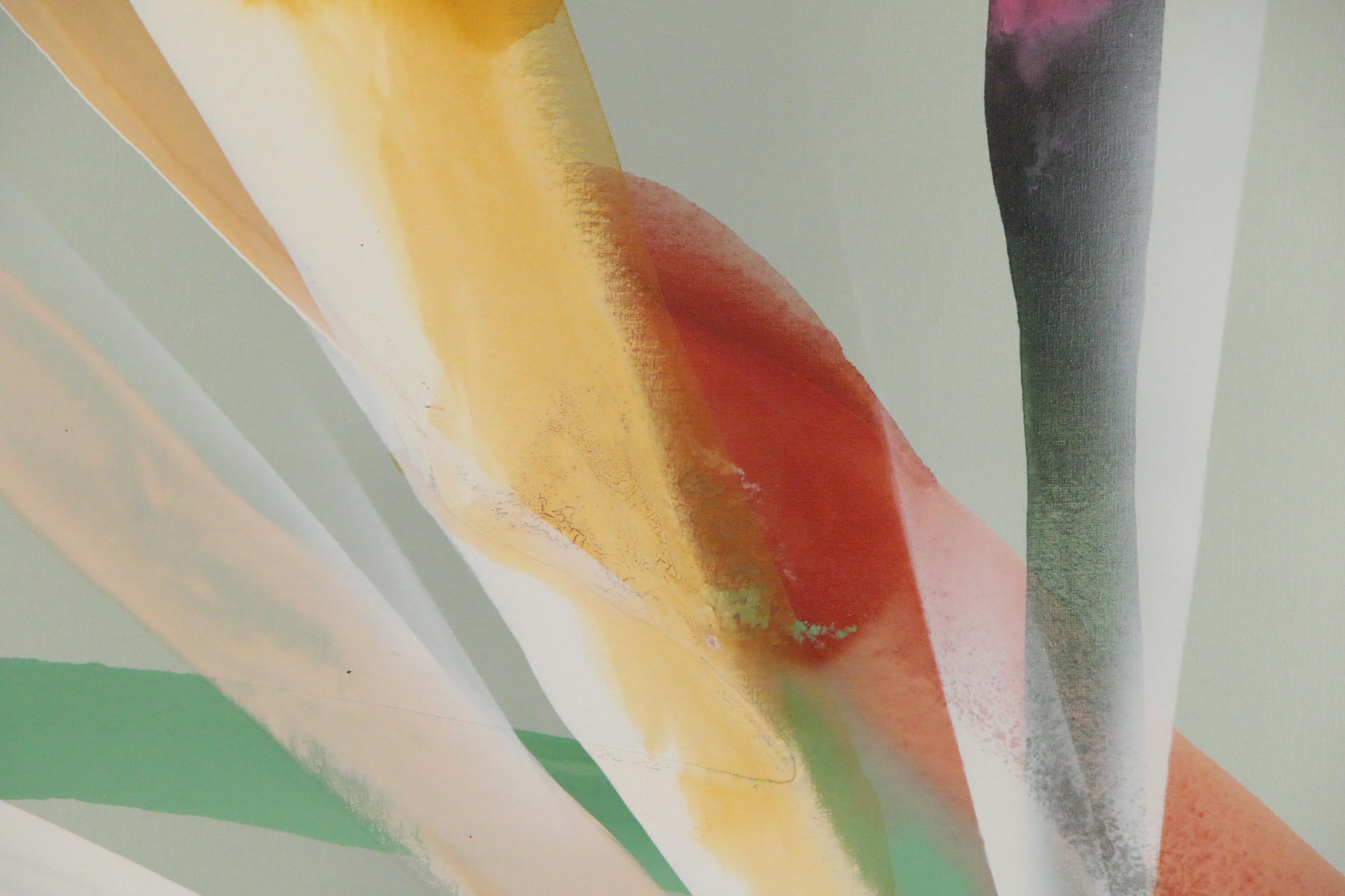 Elba Alvarez Mixed Media Abstract Painting, Circa 1980 | EBTH