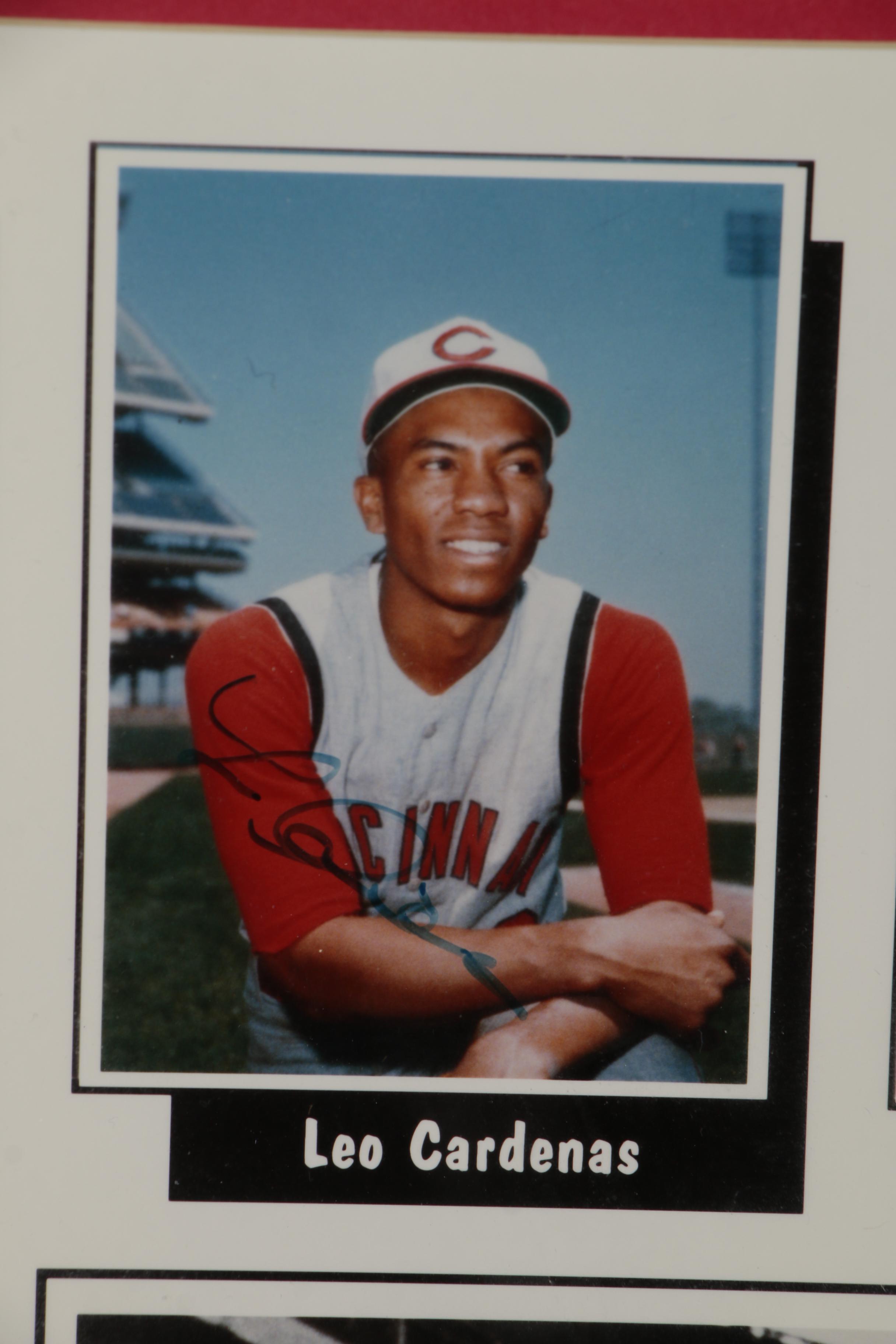 1961 Cincinnati Reds Players Signed Framed Photo Print | EBTH