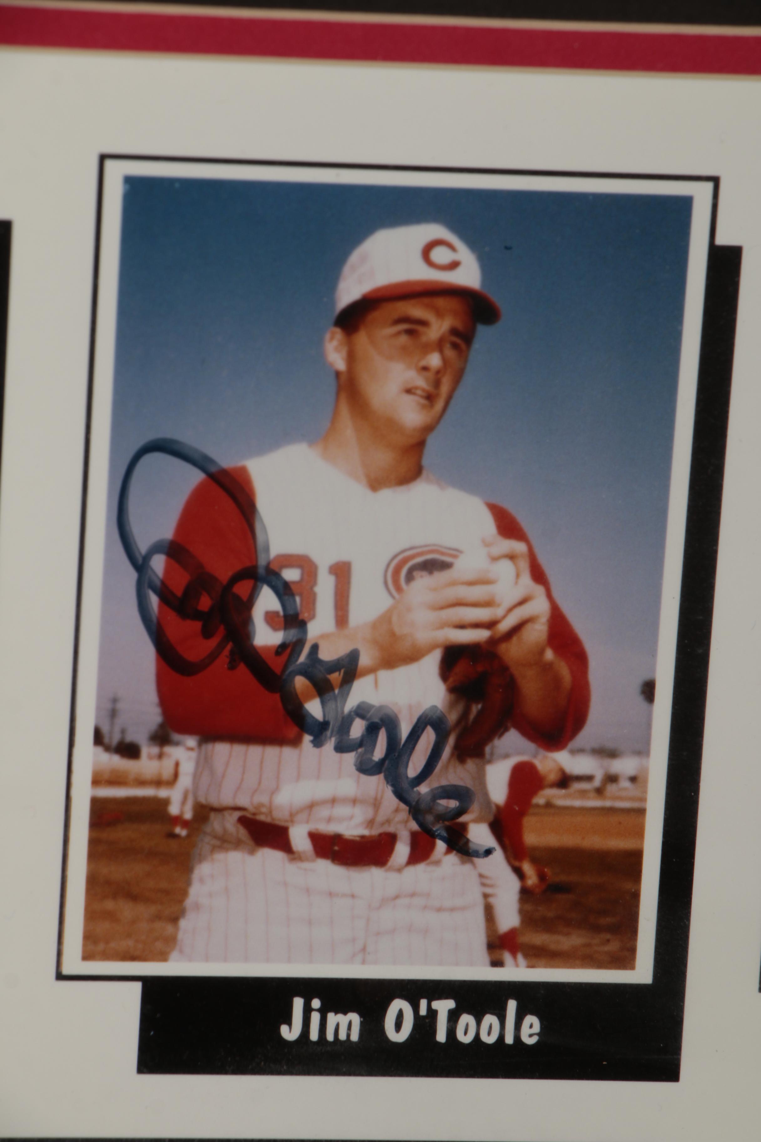 1961 Cincinnati Reds Players Signed Framed Photo Print | EBTH
