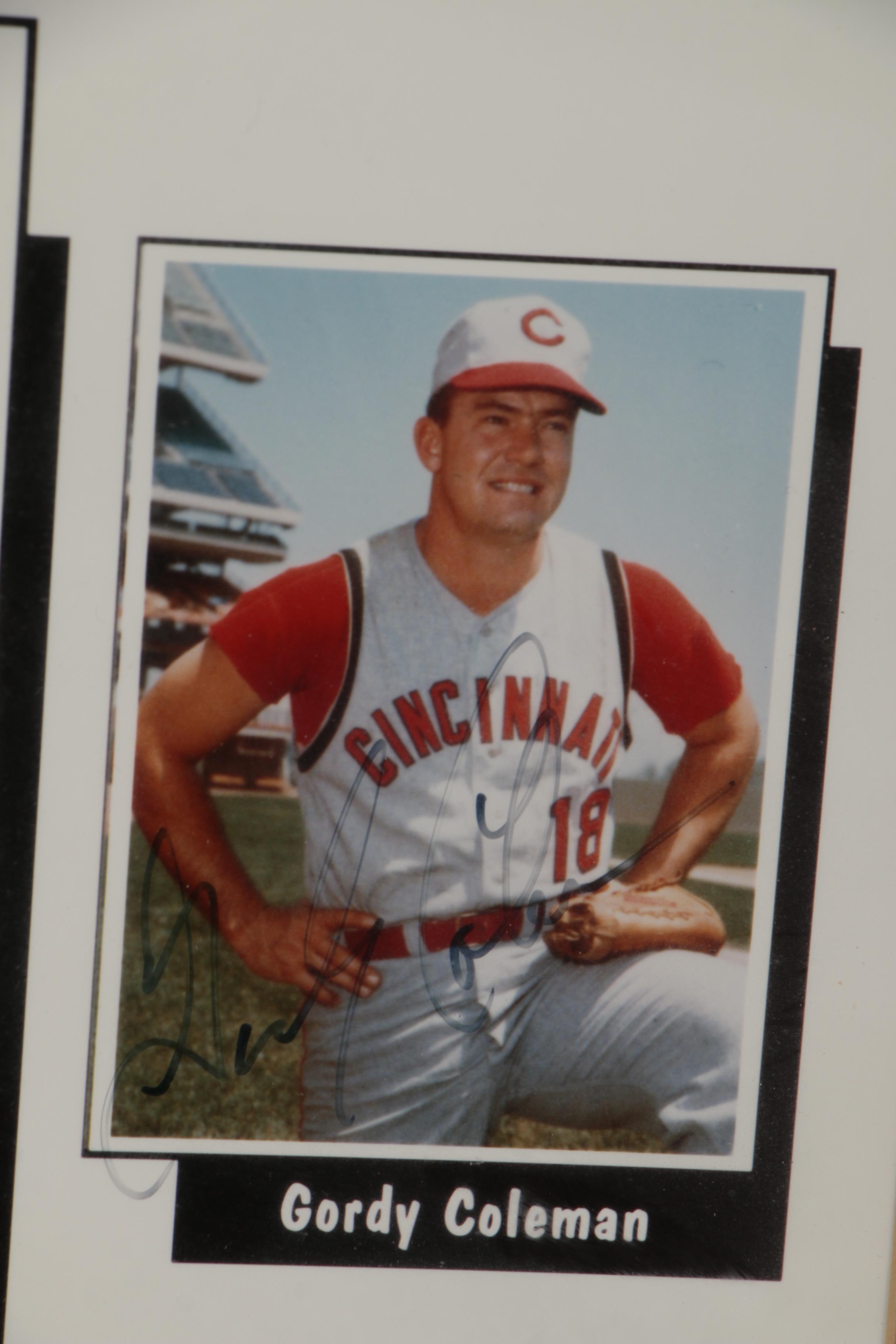 1961 Cincinnati Reds Players Signed Framed Photo Print | EBTH