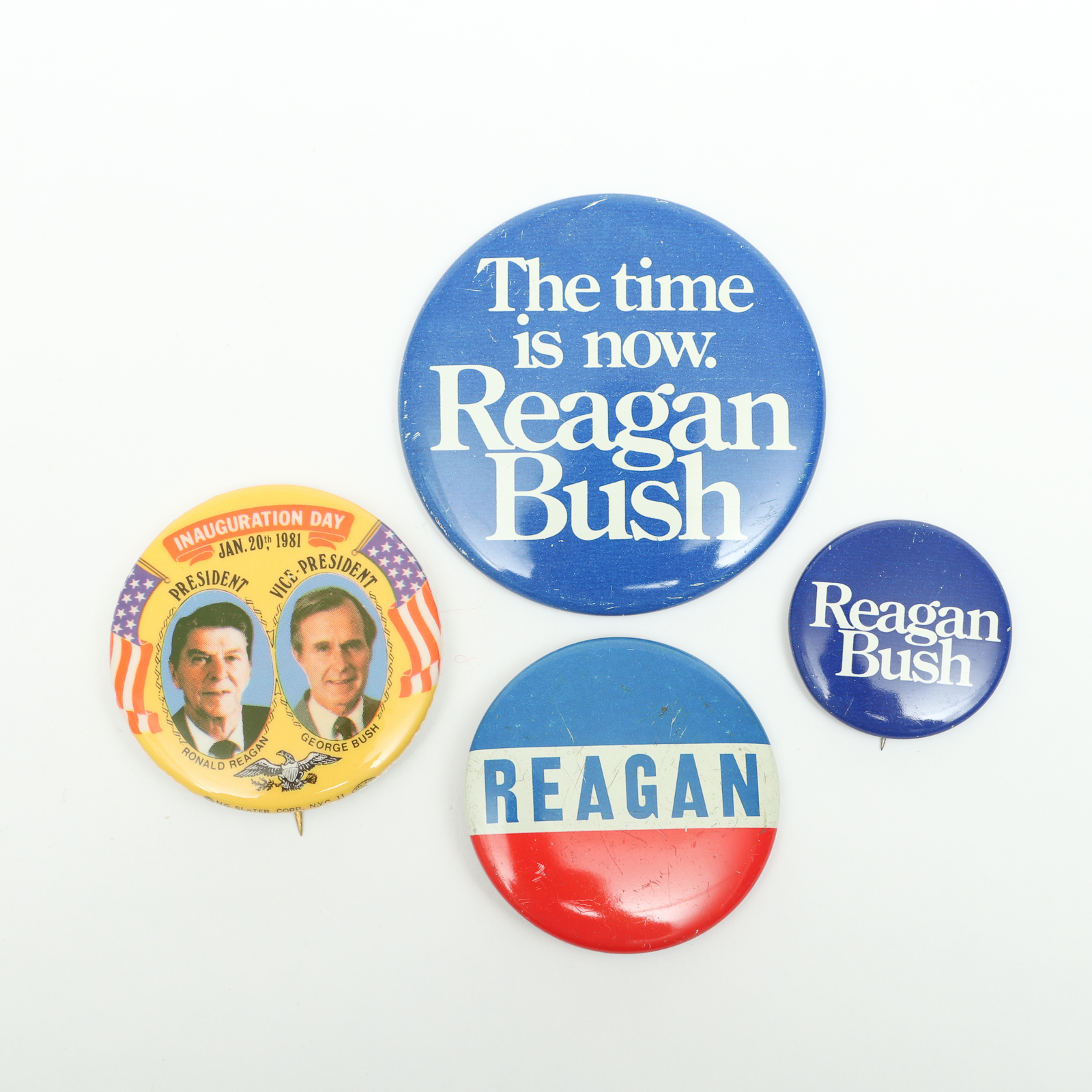 Ronald Reagan and George H. W. Bush Pinbacks, 1980s | EBTH