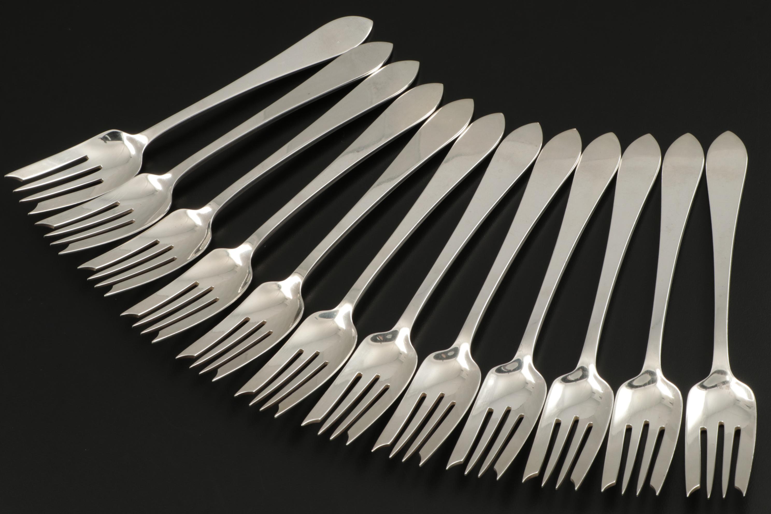 Tiffany & Co. "Faneuil" Sterling Silver Flatware and Serving Utensils ...