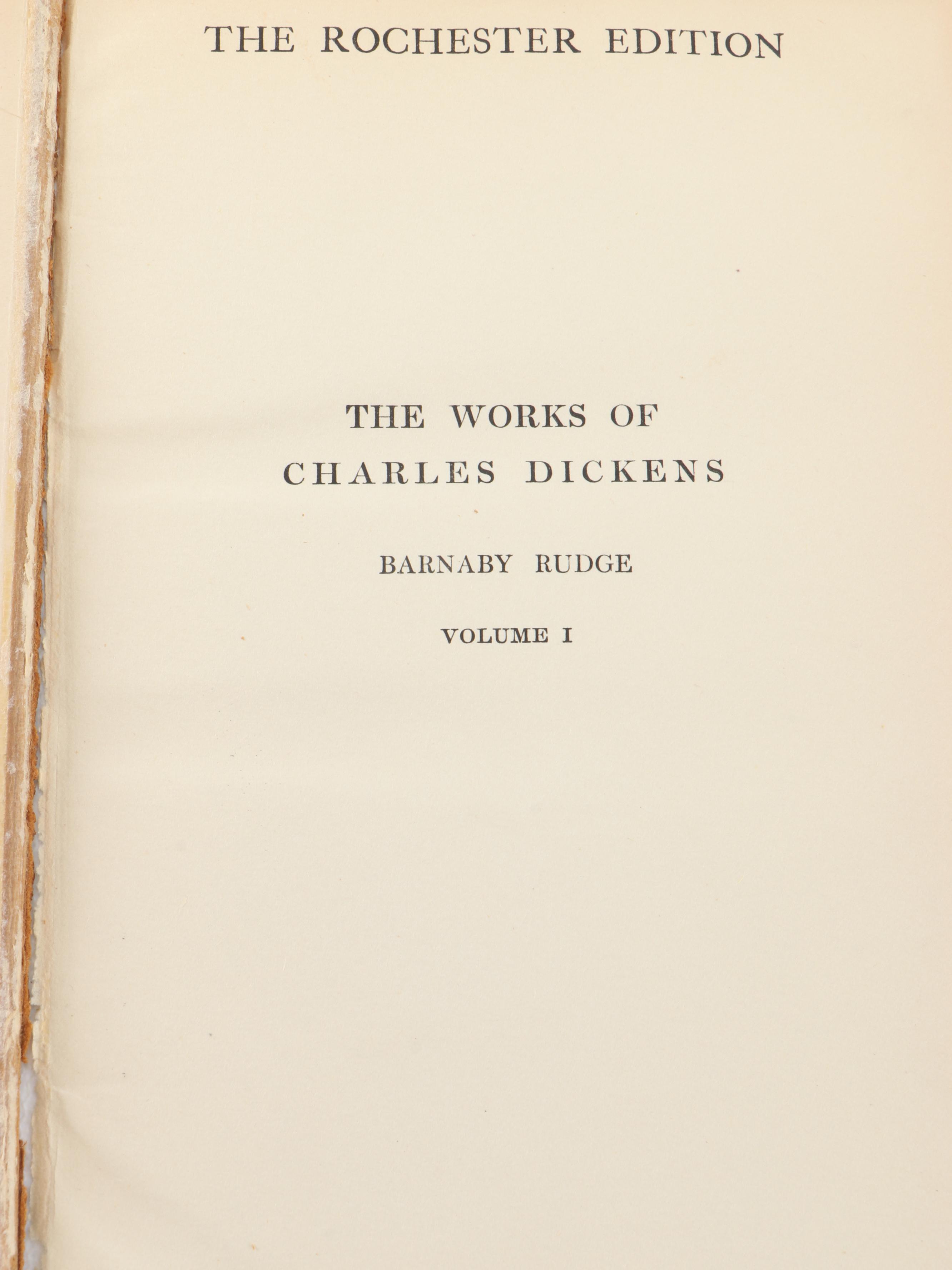 Illustrated "The Works of Charles Dickens" Rochester Edition, 1899–1901 ...