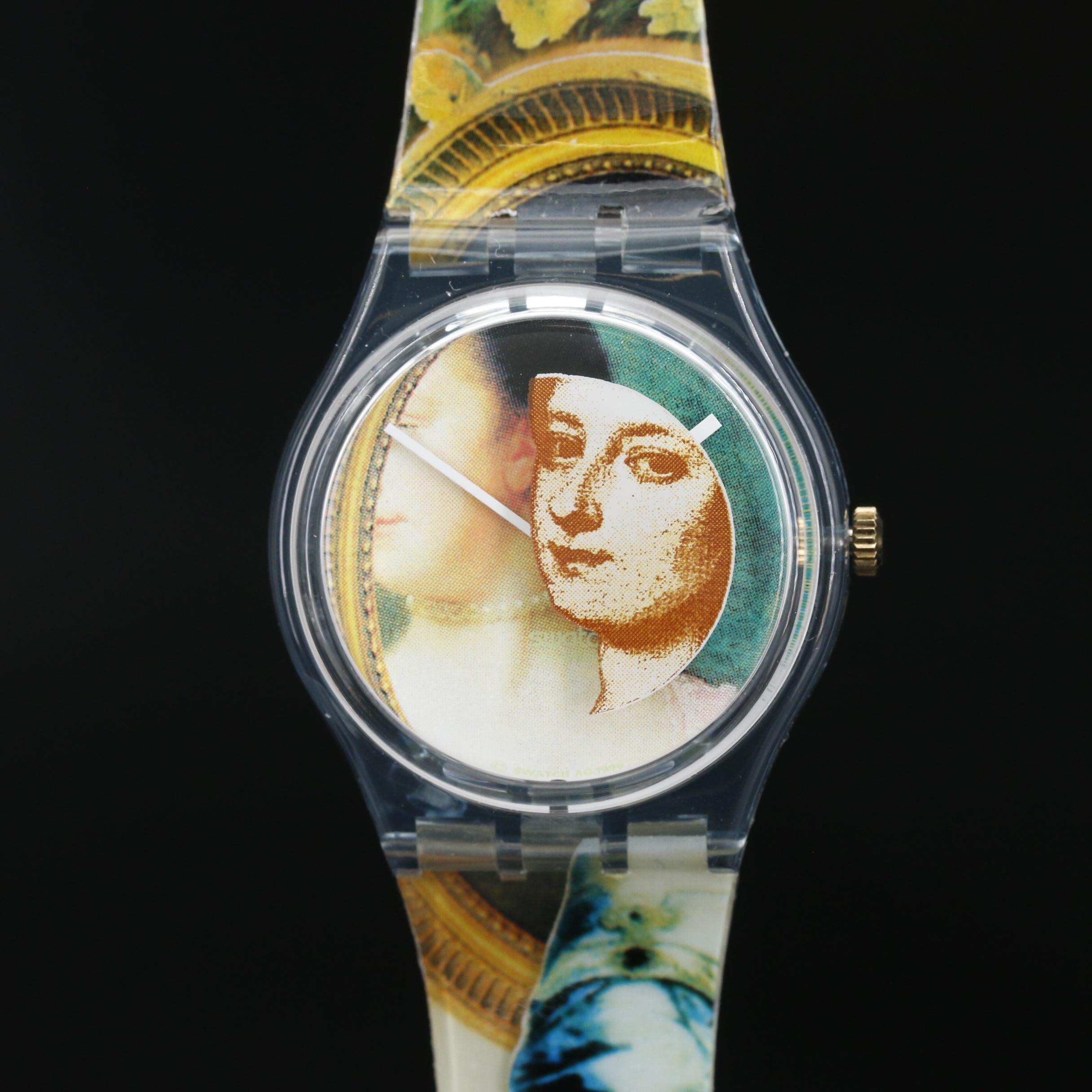 1997 Swatch The Lady & The Mirror Plastic Quartz Wristwatch | EBTH
