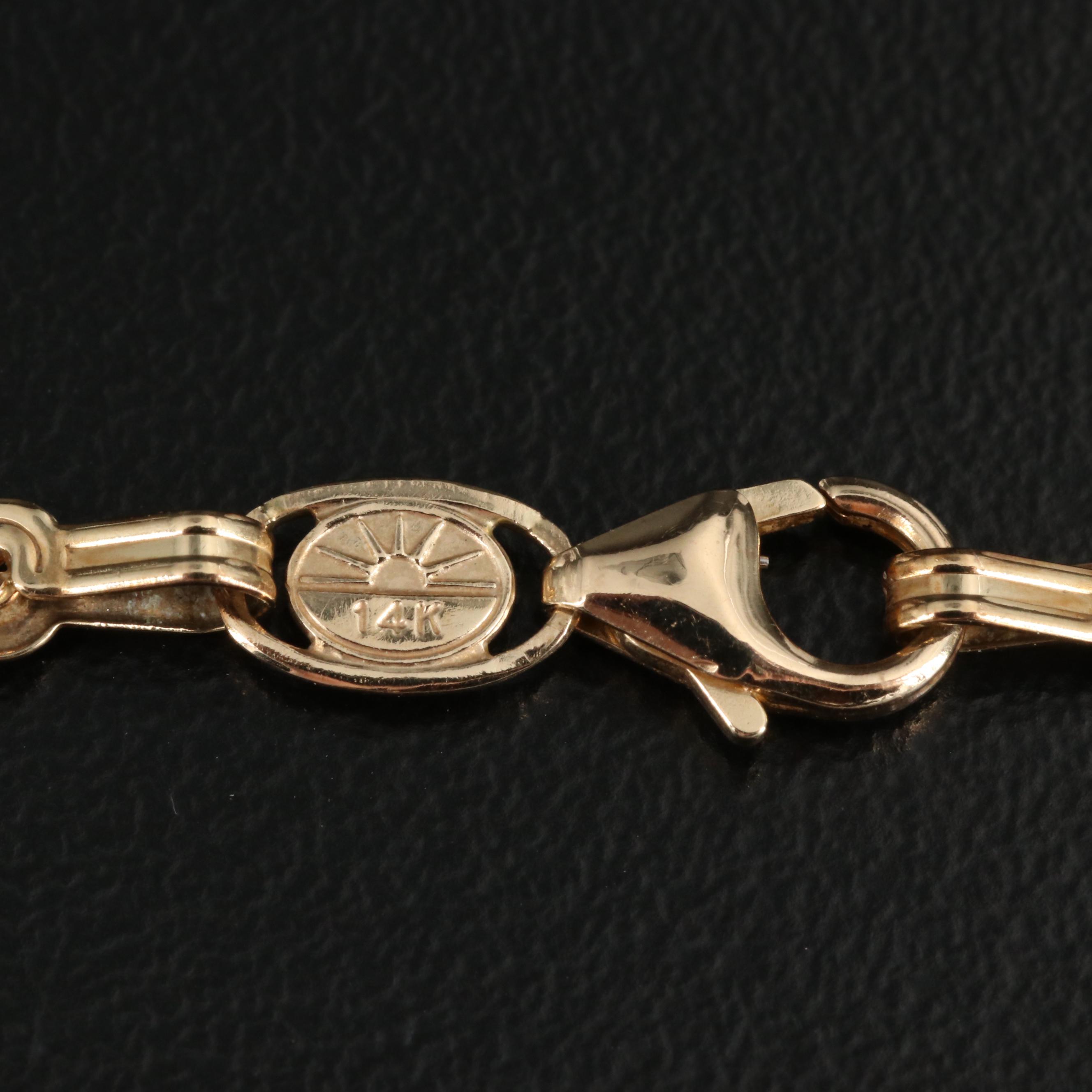 Peruvian 14K Rope Chain Necklace | EBTH