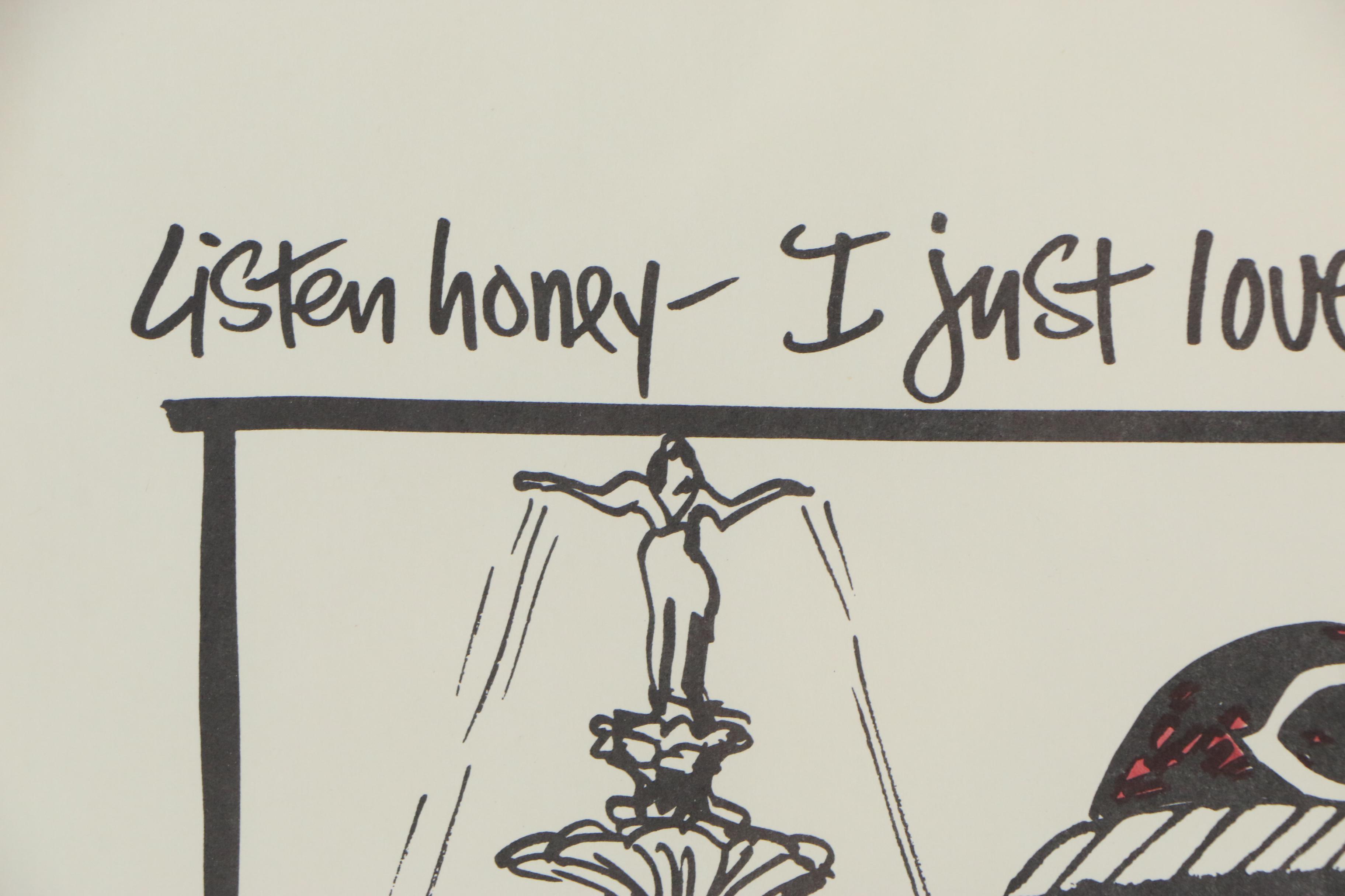 Emerson Quillin Cartoon Print "Listen Honey - I just love Cincinnati ...