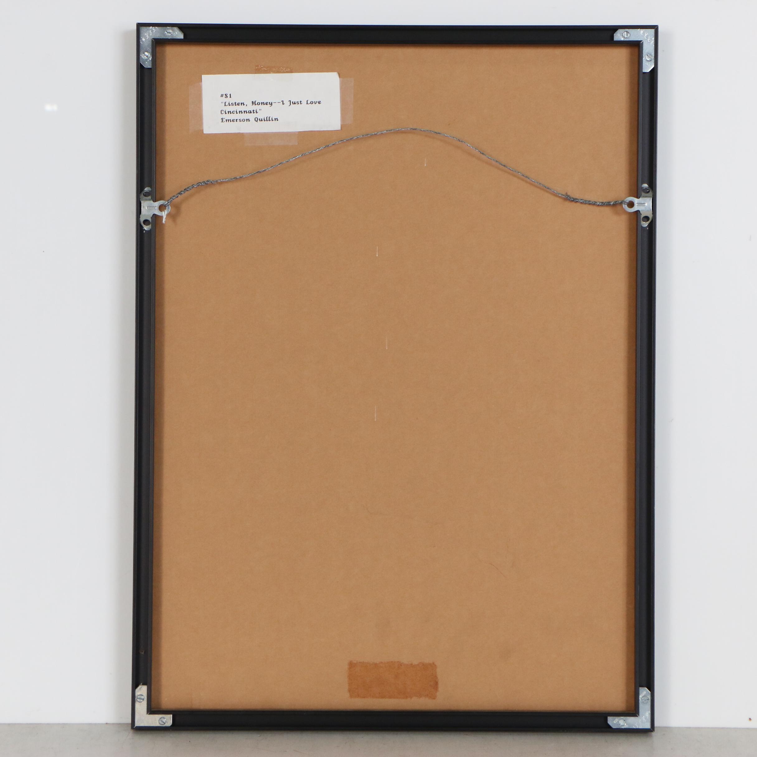 Emerson Quillin Cartoon Print "Listen Honey - I just love Cincinnati ...