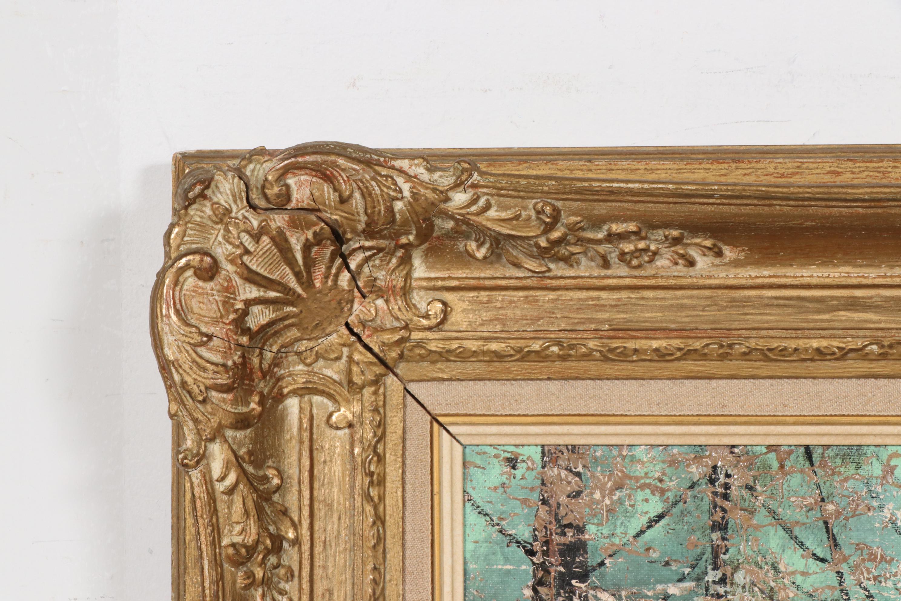 Josef Lehner Oil Painting of Winter Forest Interior, Mid to Late 20th ...