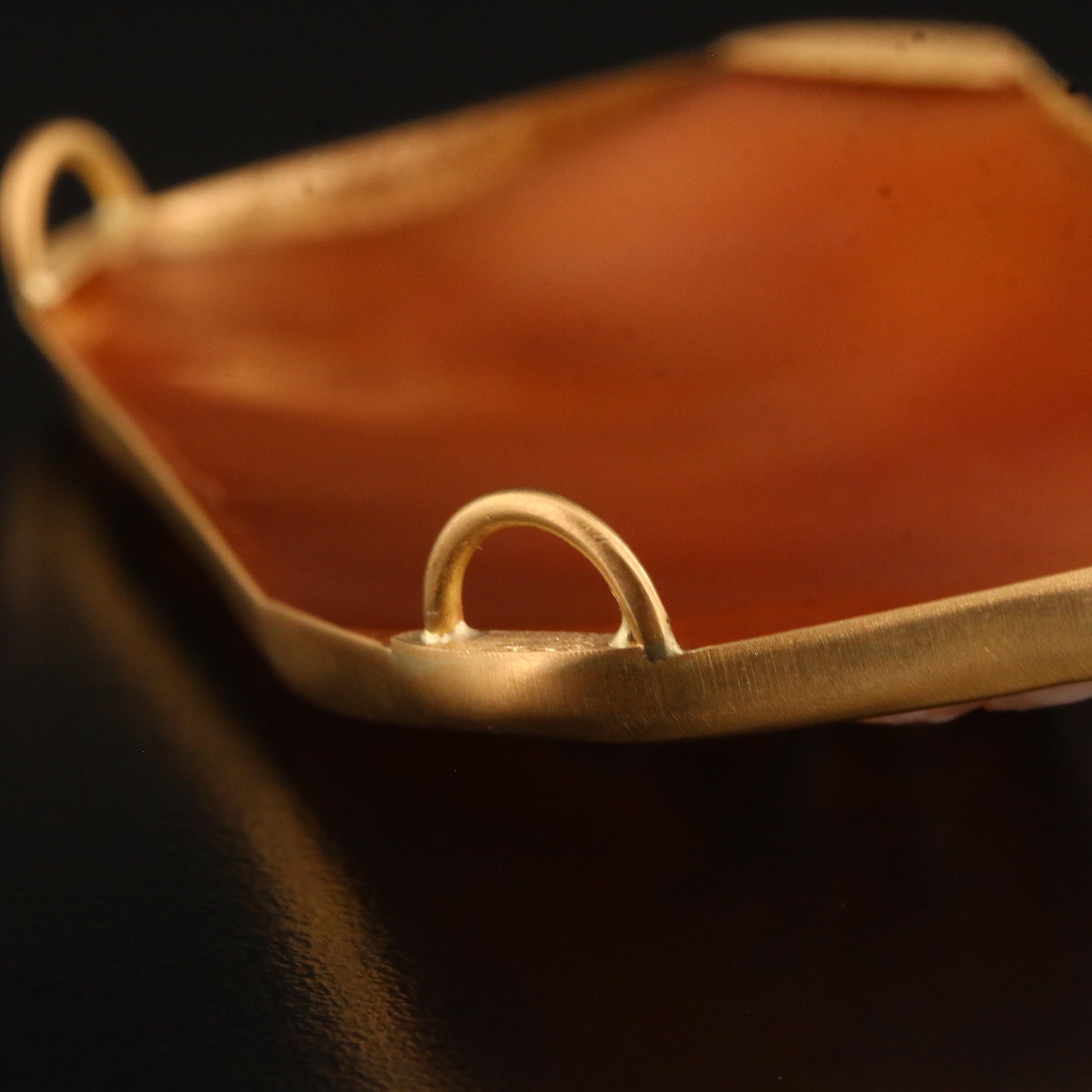 18K Carved Hemet Shell Pendant Depicting DaVinci's "The Last Supper" | EBTH