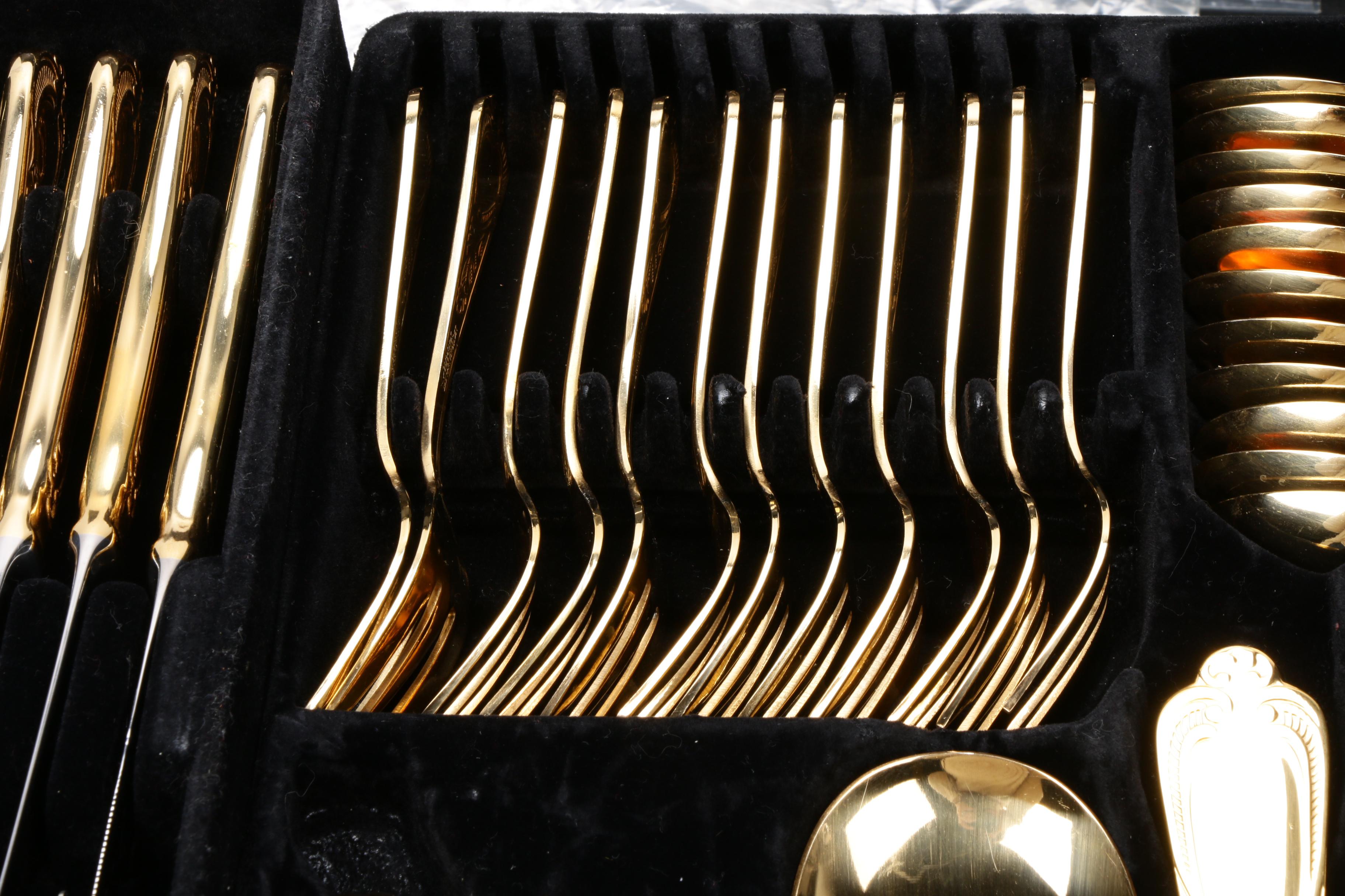 Bestecke Solingen "Wein" 24K Plate Flatware | EBTH