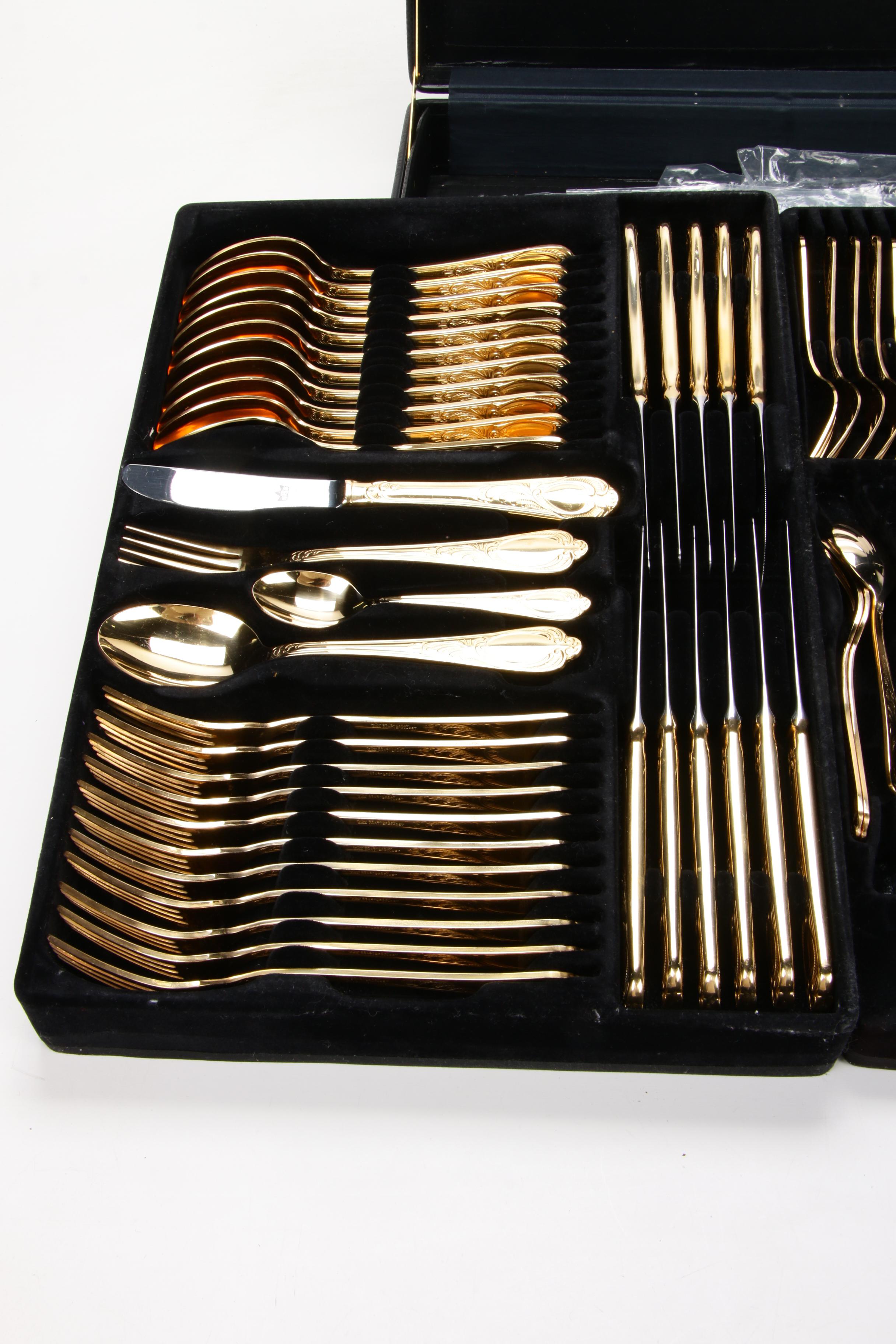 Bestecke Solingen "Wein" 24K Plate Flatware | EBTH