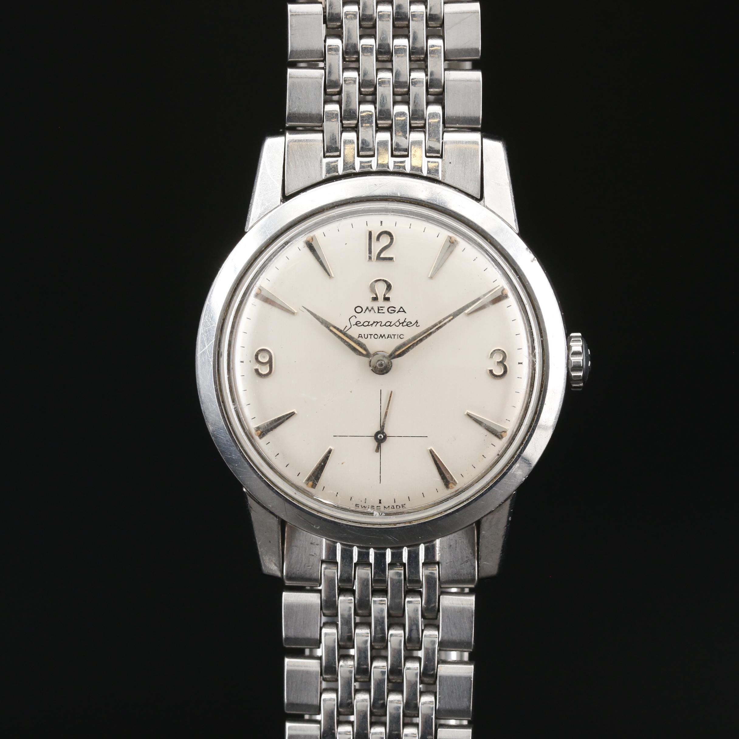1958 Omega Seamaster Stainless Steel Automatic Wristwatch | EBTH