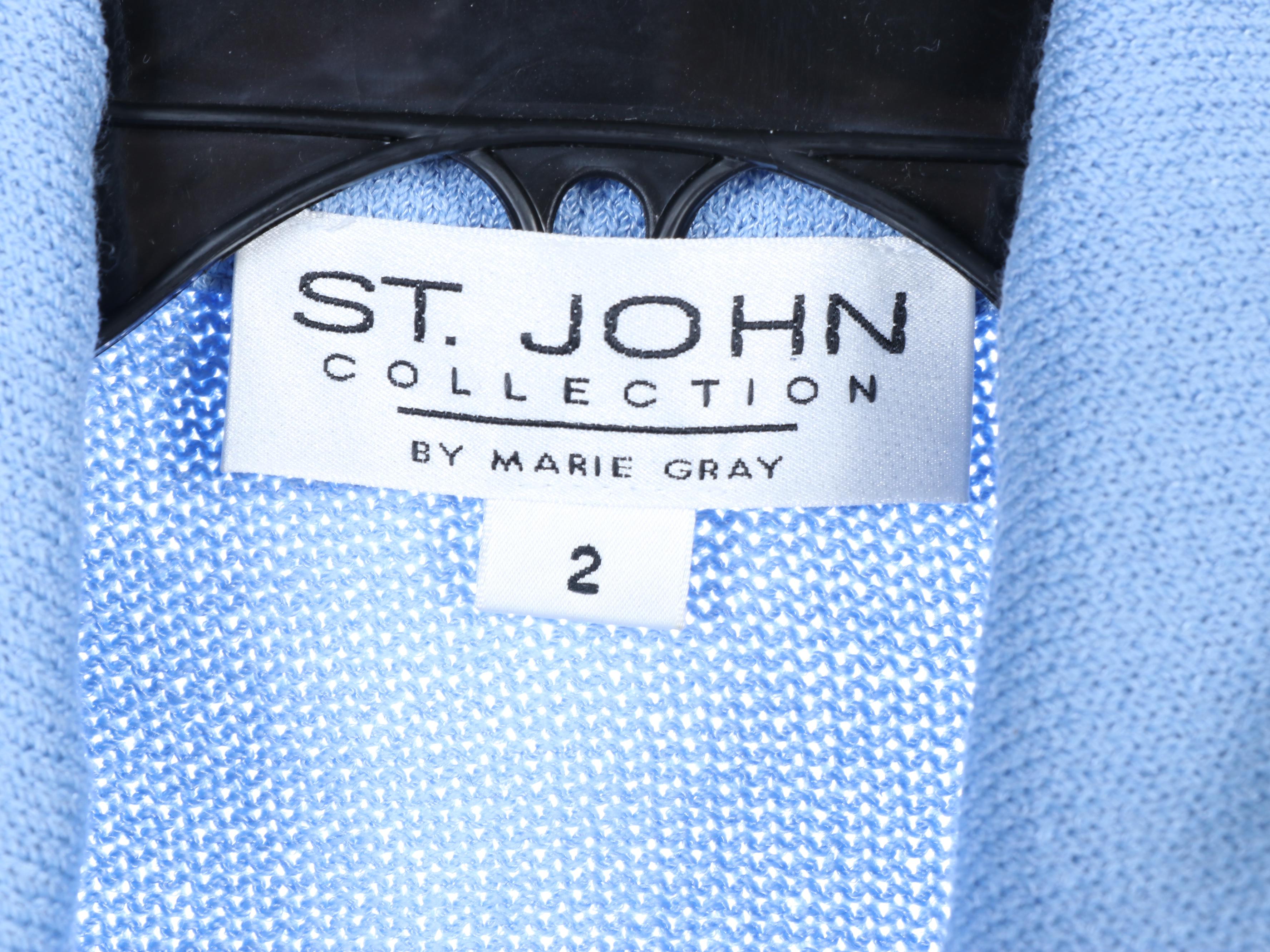 St. John Brand Pastel Sets in Pink and Blue Knit and Cashmere | EBTH