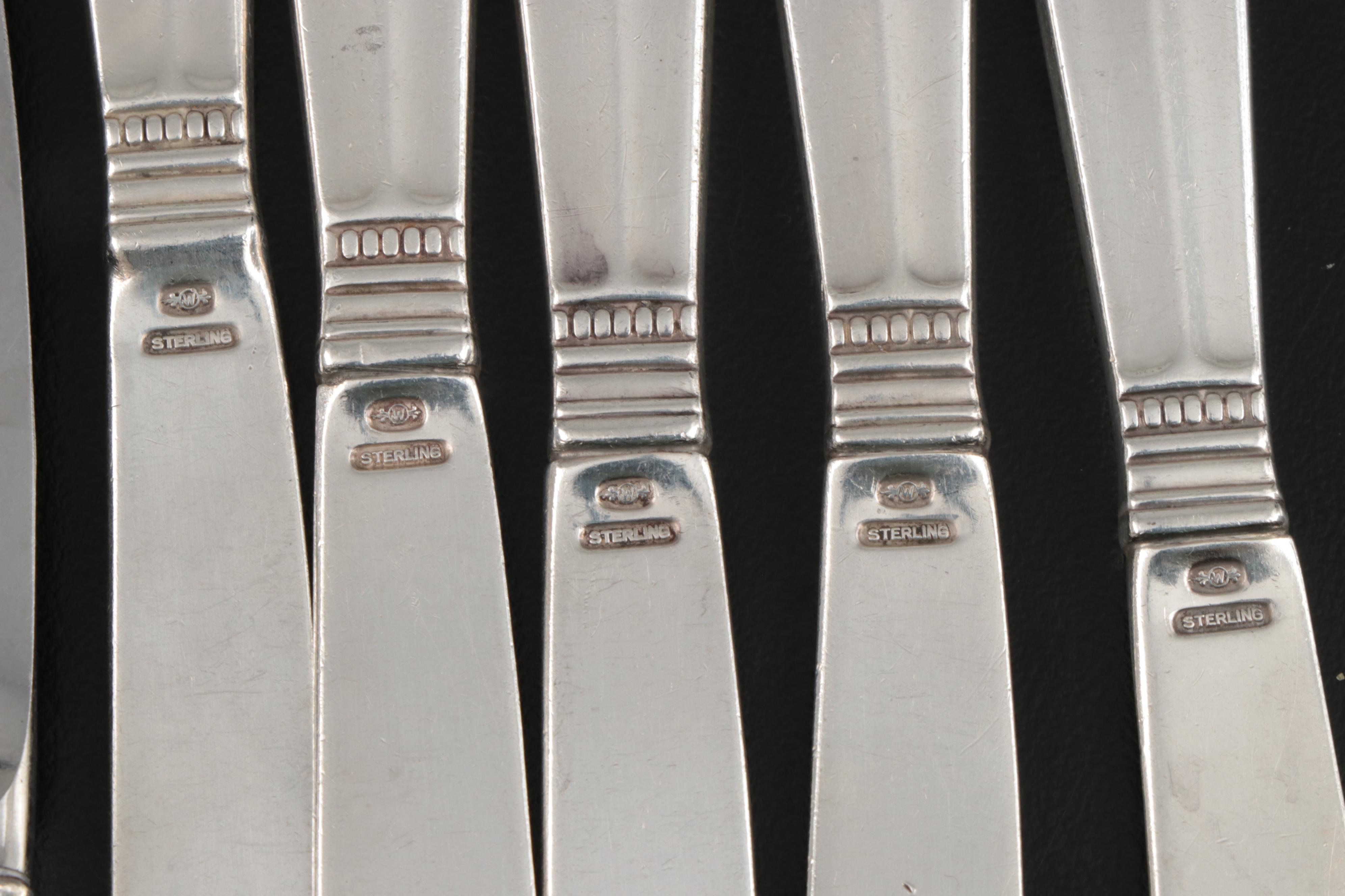 Frank M. Whiting "Princess Ingrid" Sterling Silver Flatware and Serving ...