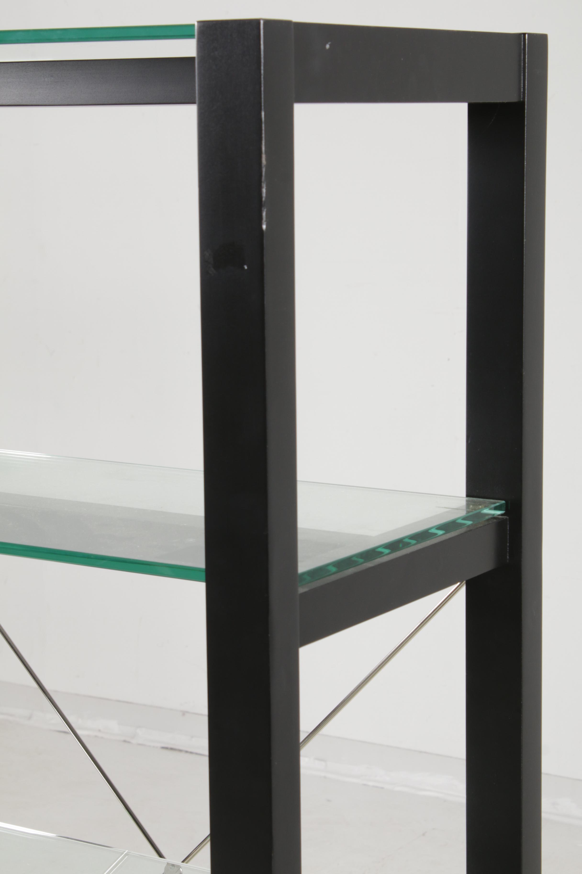 Display Shelves with Tempered Glass Shelves, 21st Century | EBTH