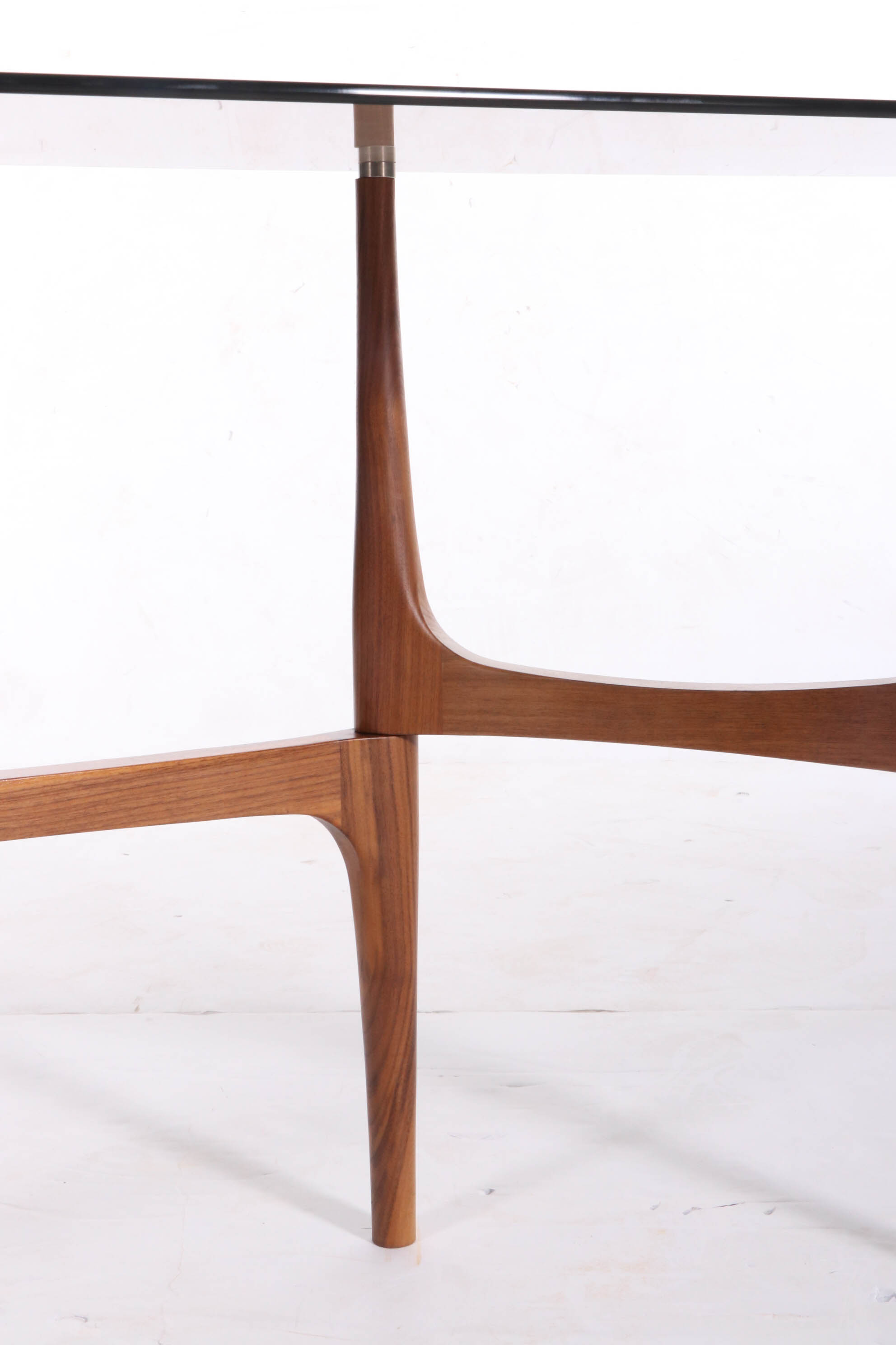 Stefano Bigi for Roche Bobois "Maya" Walnut and Glass Console Table | EBTH