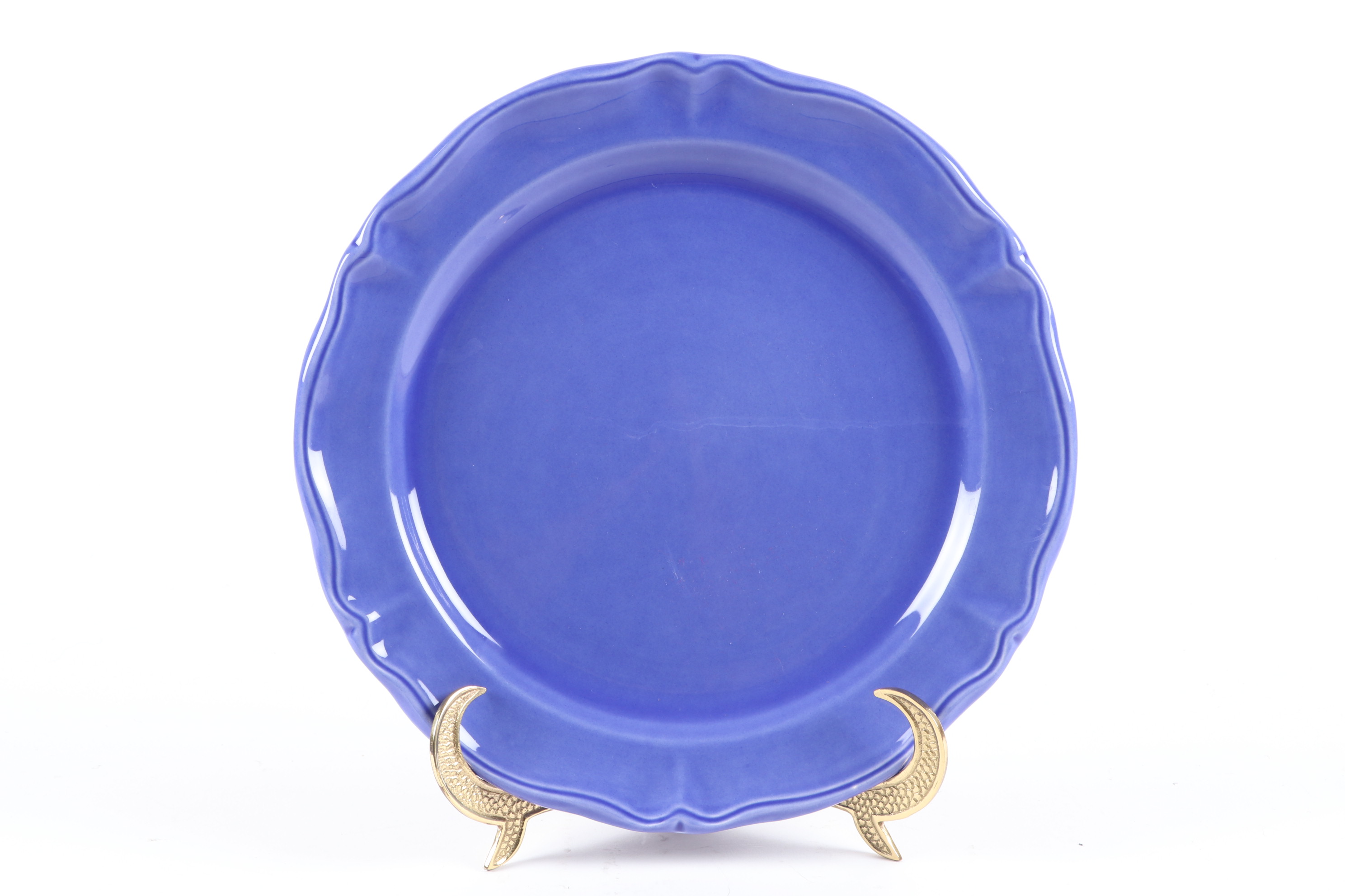 Varages French "Luberon Blue" Earthenware Dinnerware | EBTH