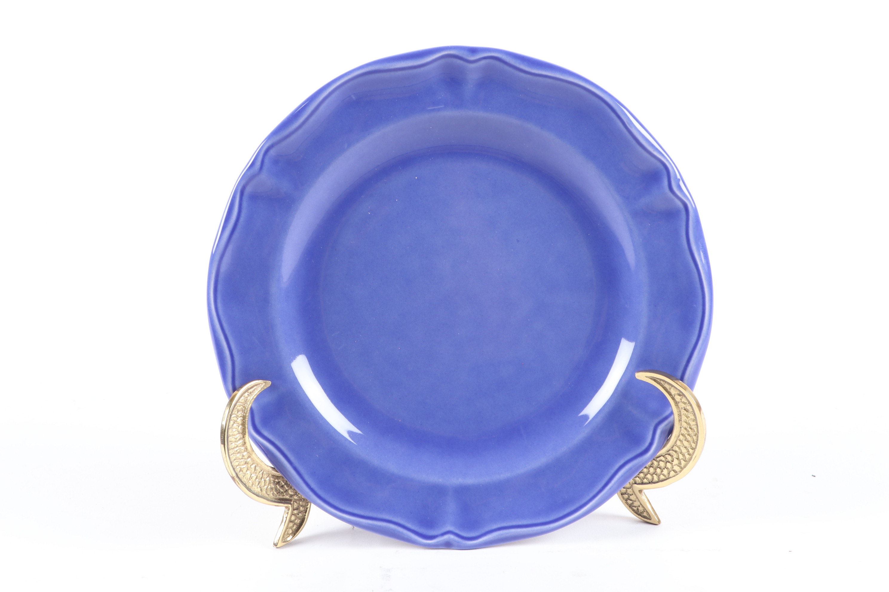 Varages French "Luberon Blue" Earthenware Dinnerware | EBTH