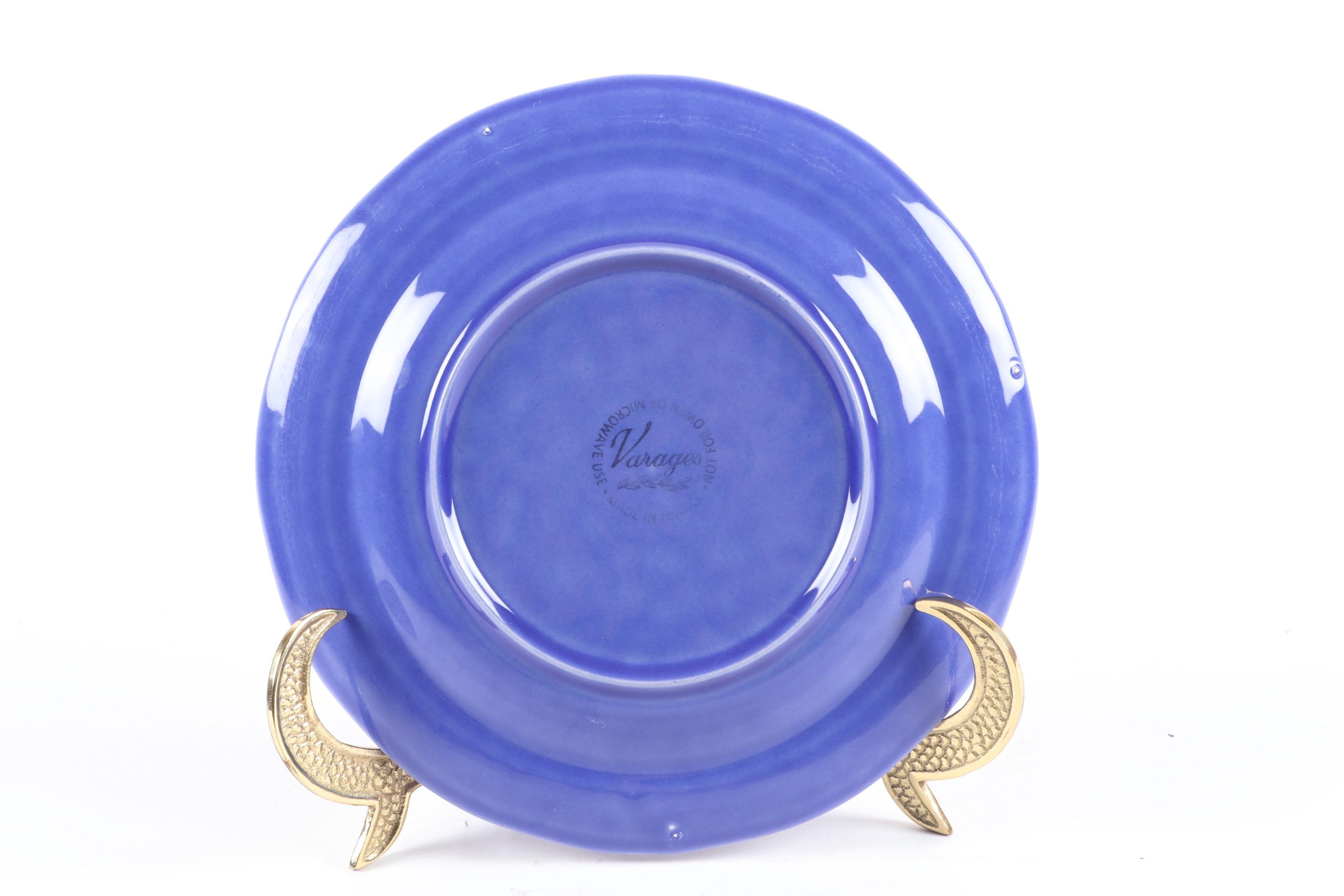 Varages French "Luberon Blue" Earthenware Dinnerware | EBTH