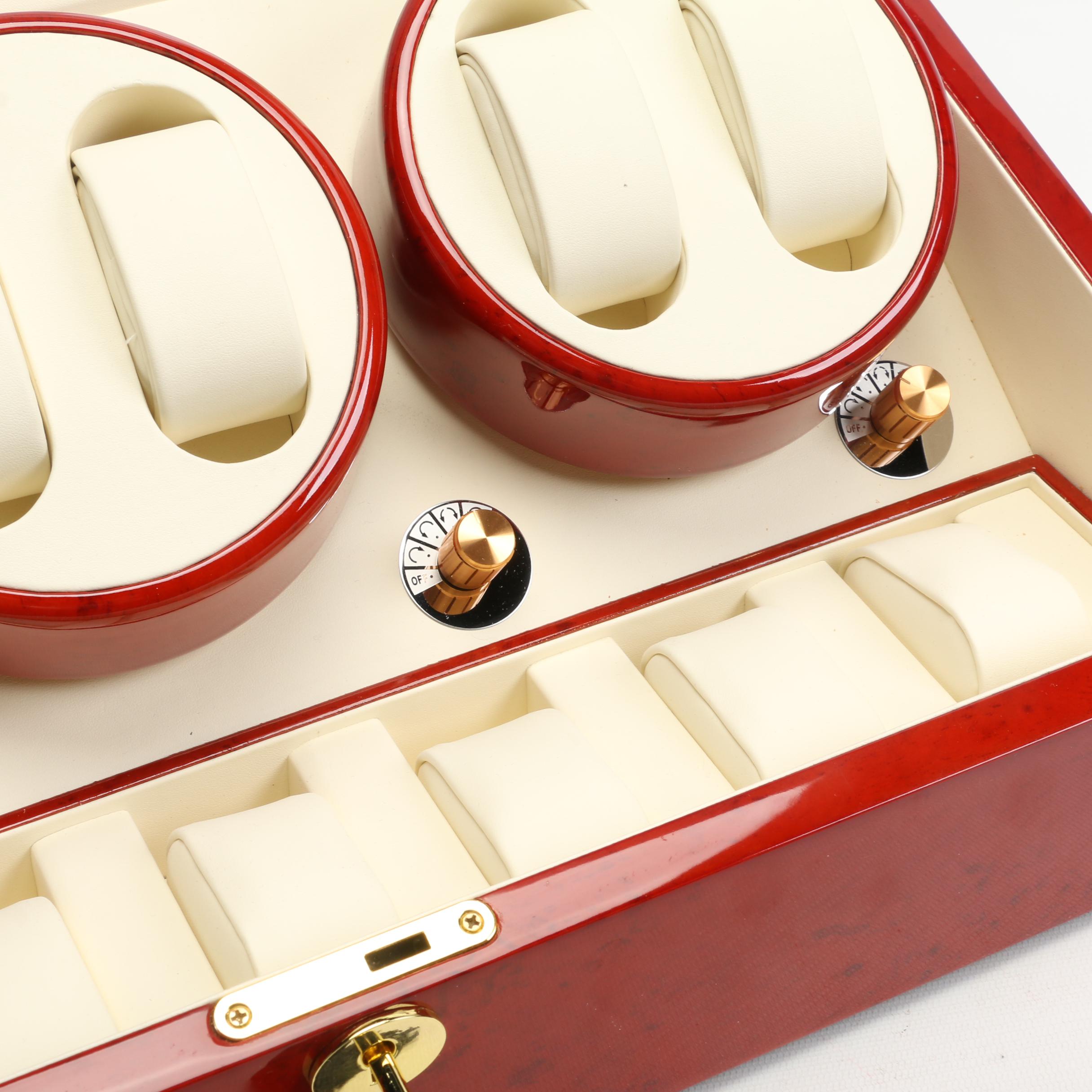 Red Lacquered Watch Display Box | EBTH