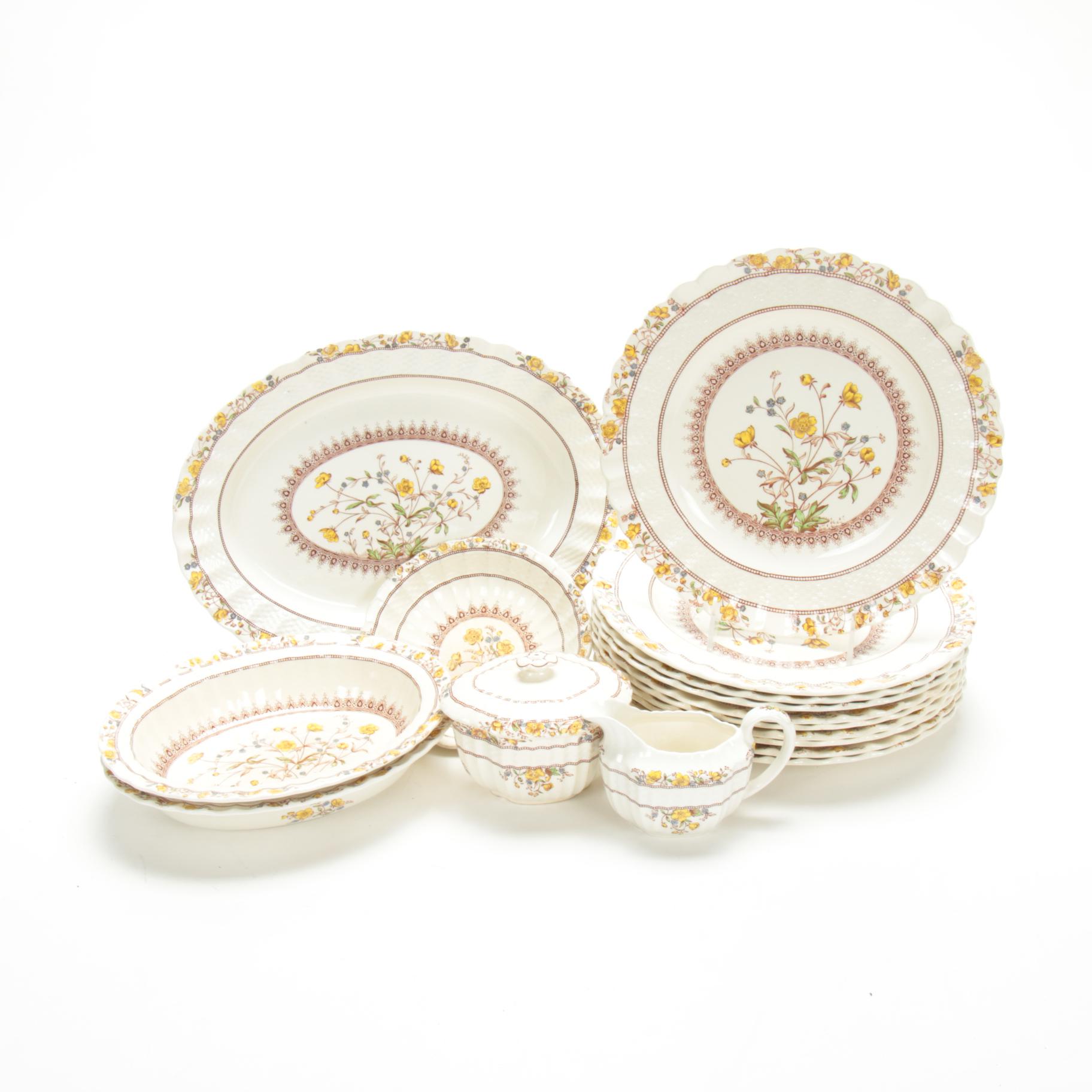 Copeland Spode "Buttercup" Ironstone Dinnerware and Serveware, circa ...
