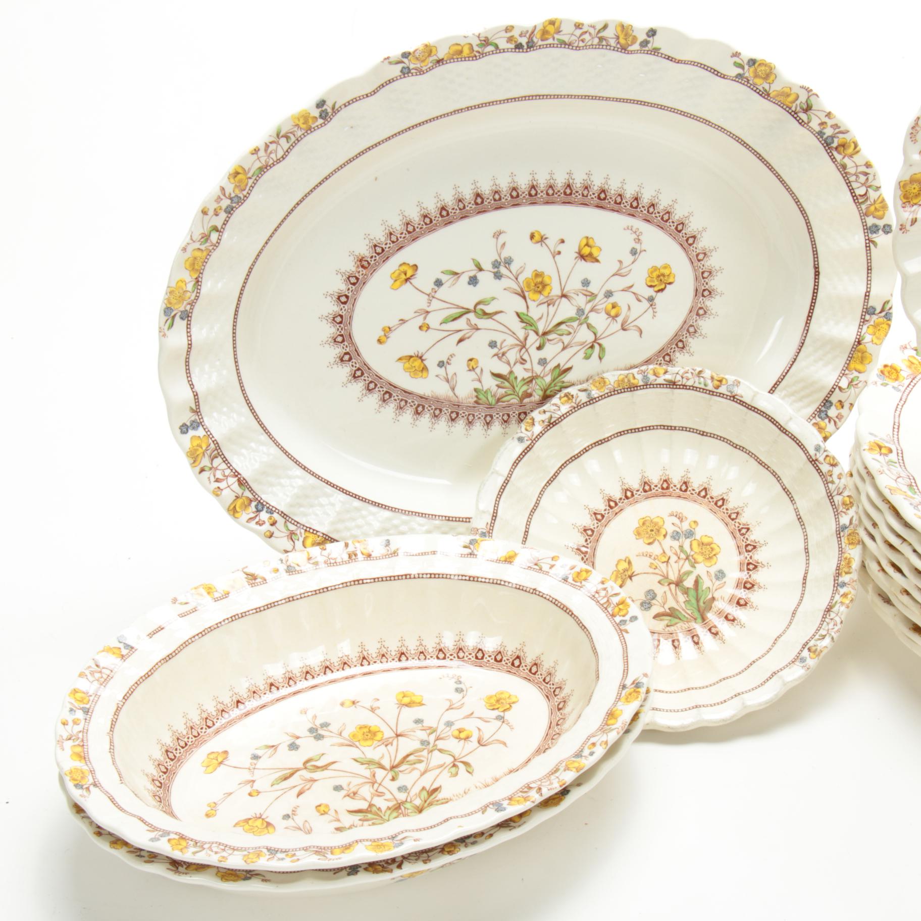 Copeland Spode "Buttercup" Ironstone Dinnerware and Serveware, circa ...