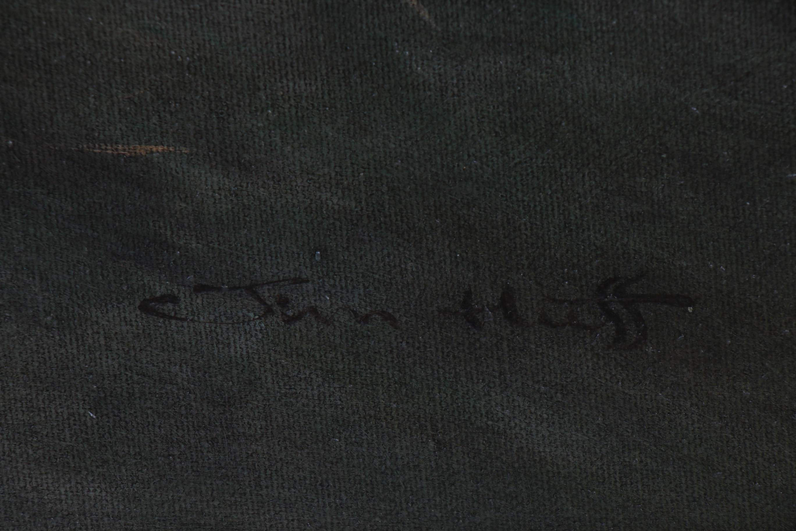 Jim Huff Oil Painting of Lions, Late 20th Century | EBTH