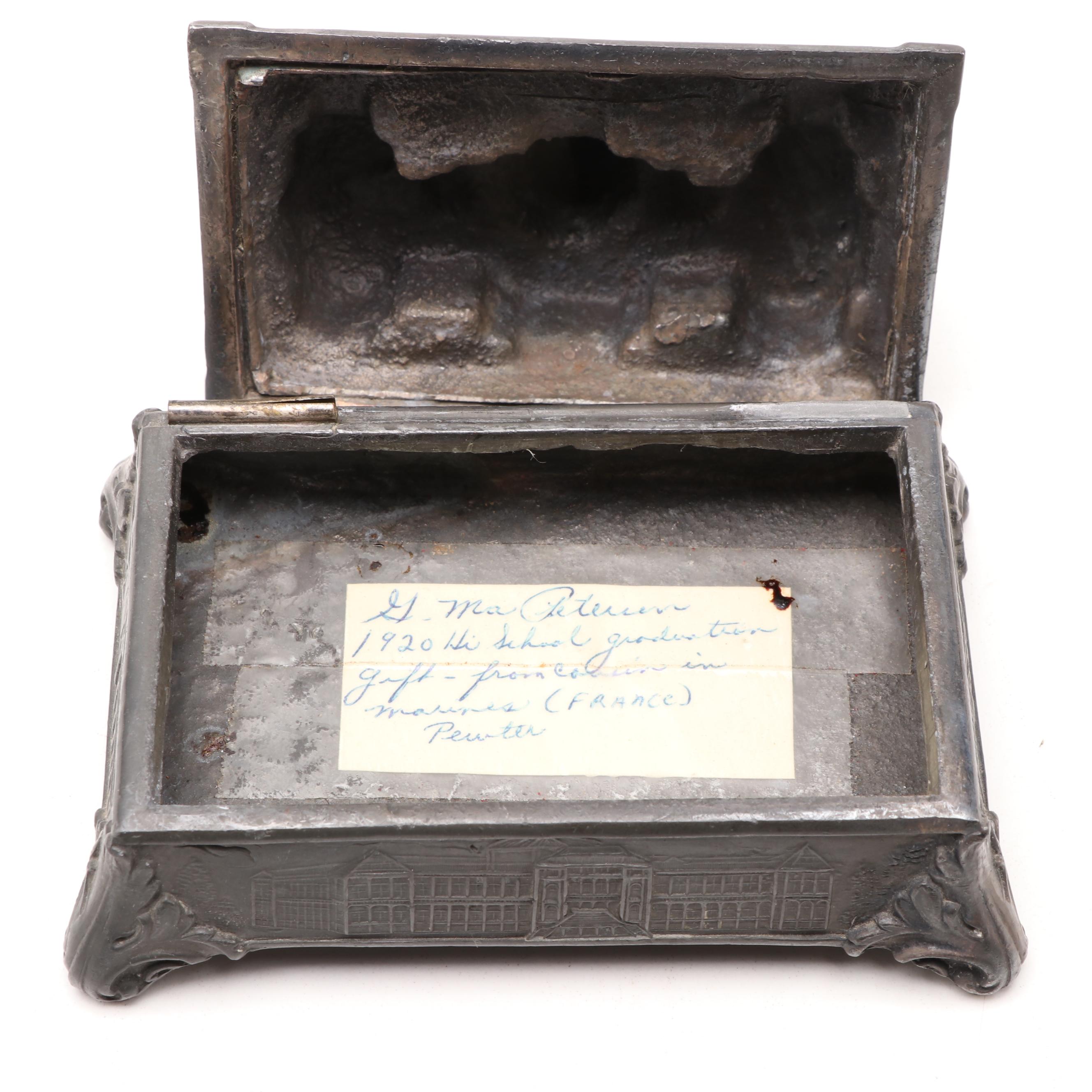 United States Capitol Building Metal Lidded Box, Early 20th Century | EBTH