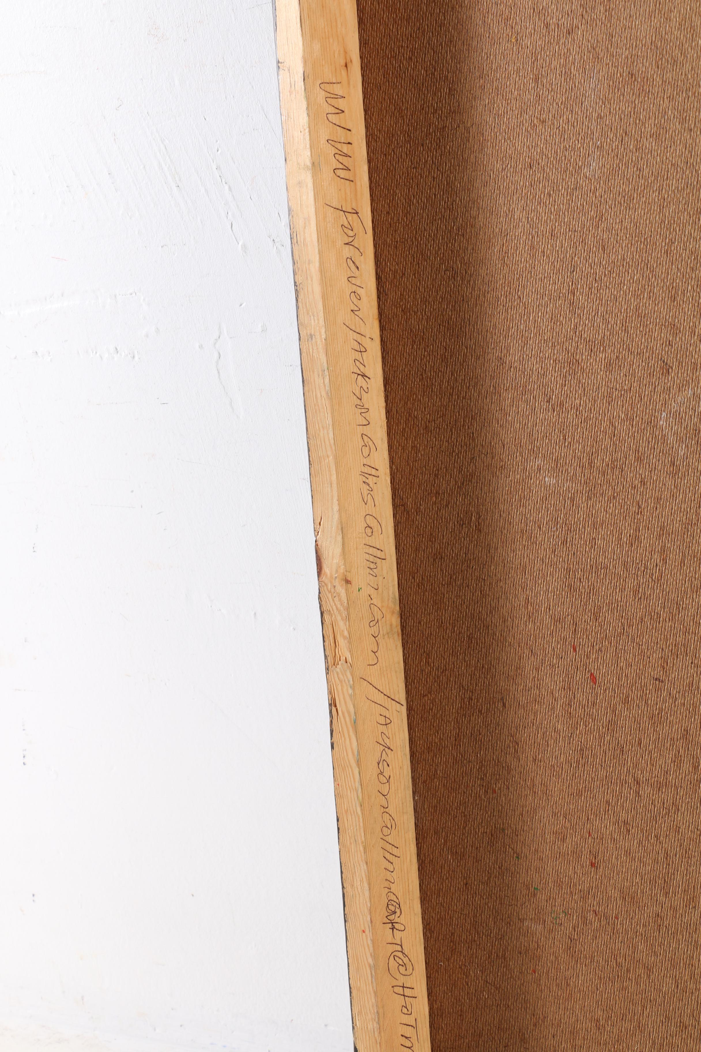 Jackson Collins Acrylic Painting of Hunched Figure | EBTH