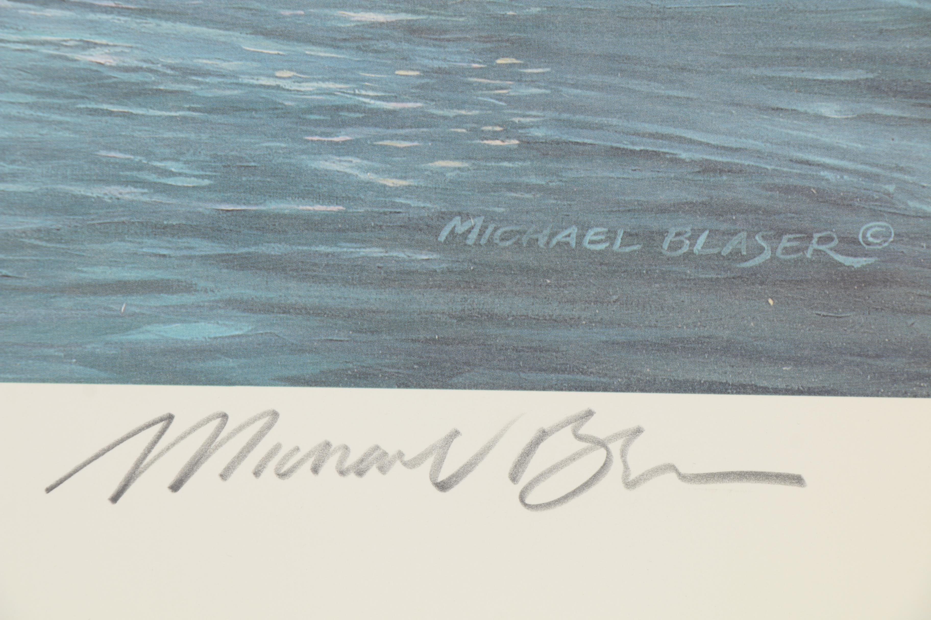 Michael Blaser Offset Lithograph "Moonlight over Coney Island" | EBTH