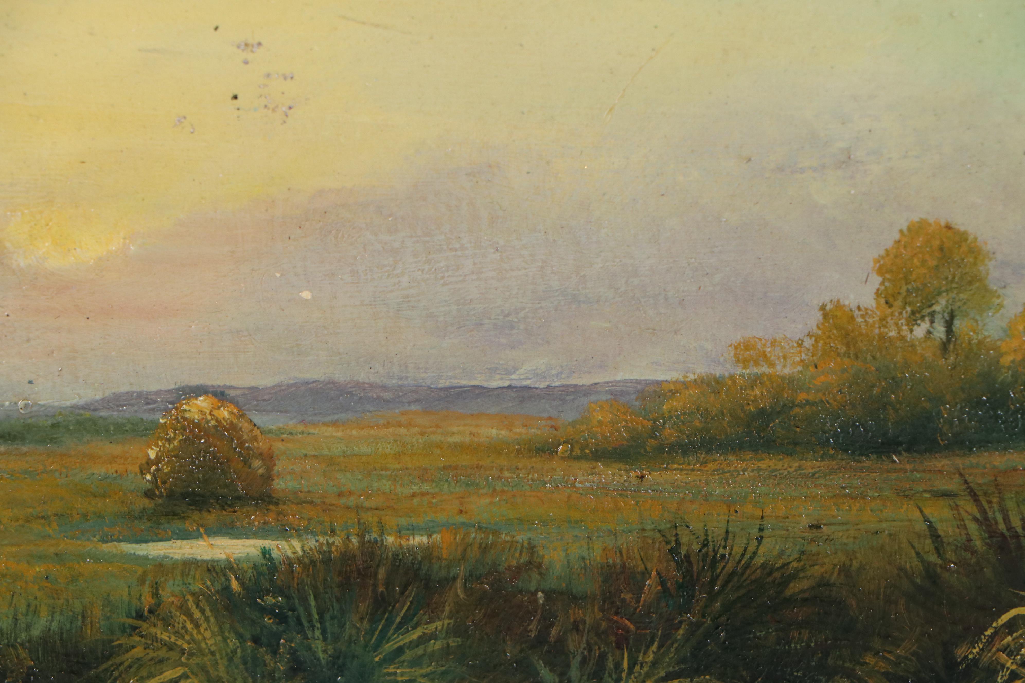 Salt Marsh Landscape Oil Painting, Circle of Martin Johnson Heade | EBTH