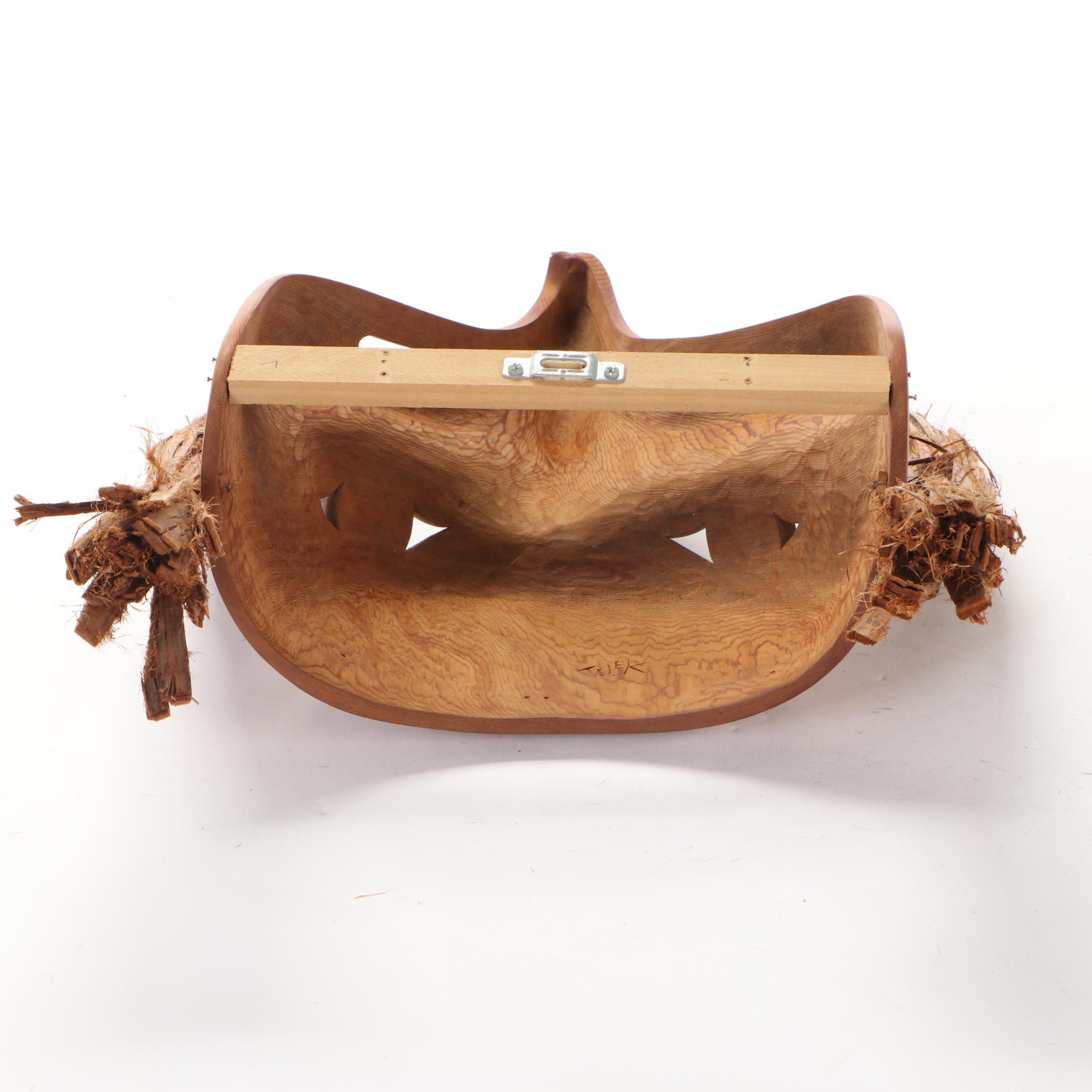 Ron Telek Asymmetrical Wooden Raven Mask | EBTH