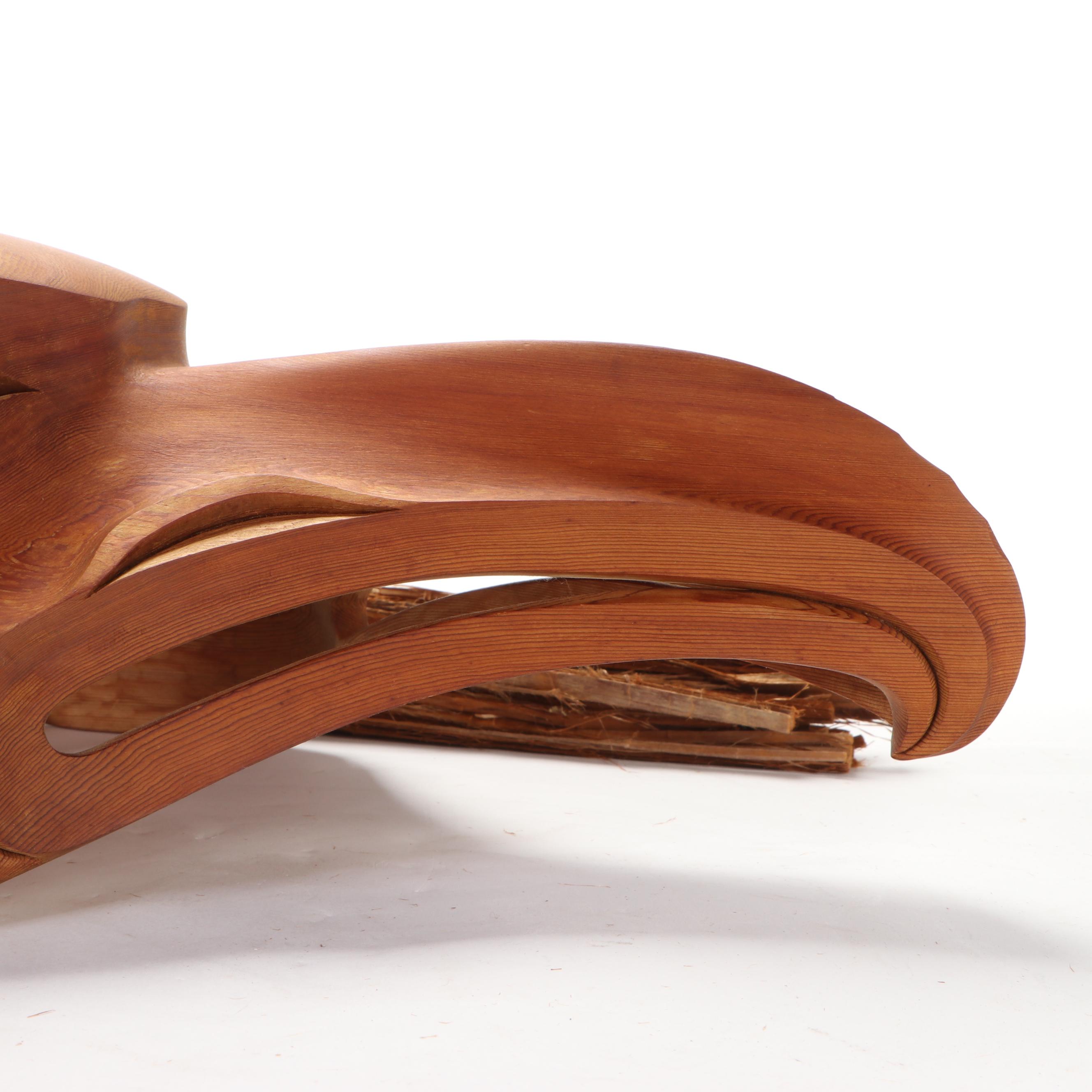 Ron Telek Asymmetrical Wooden Raven Mask | EBTH