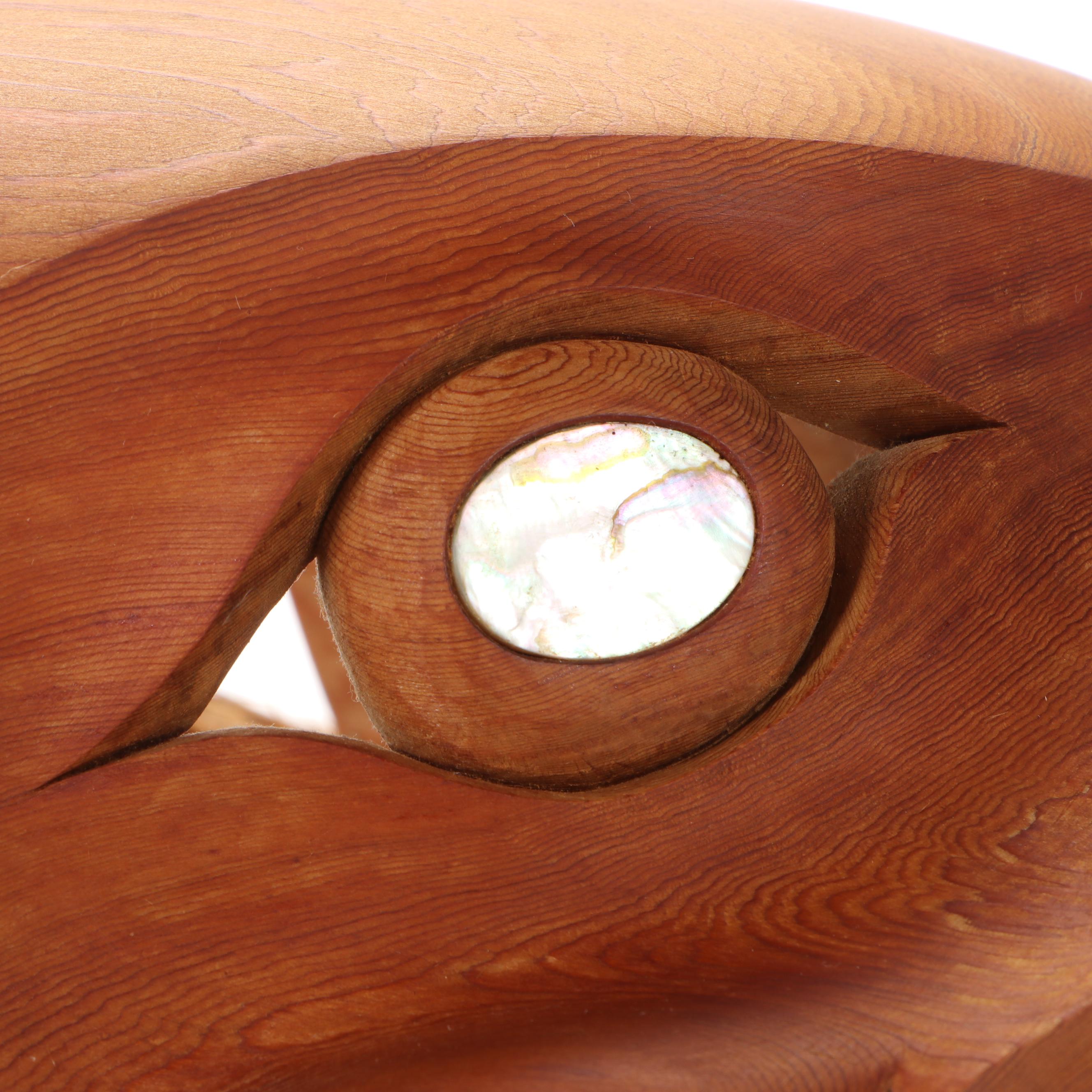 Ron Telek Asymmetrical Wooden Raven Mask | EBTH