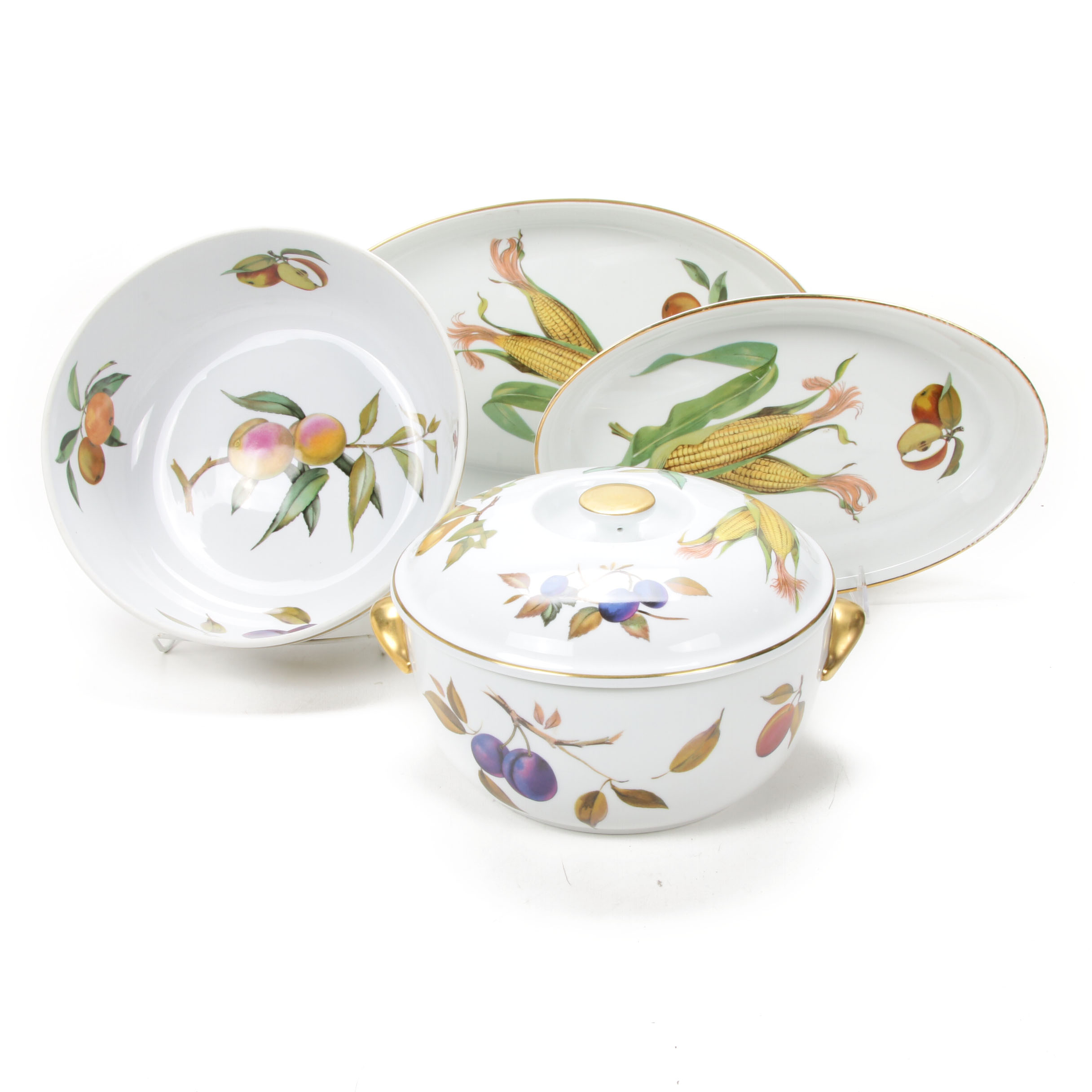 Royal Worcester "Evesham" Porcelain Serving Dishes and Covered ...