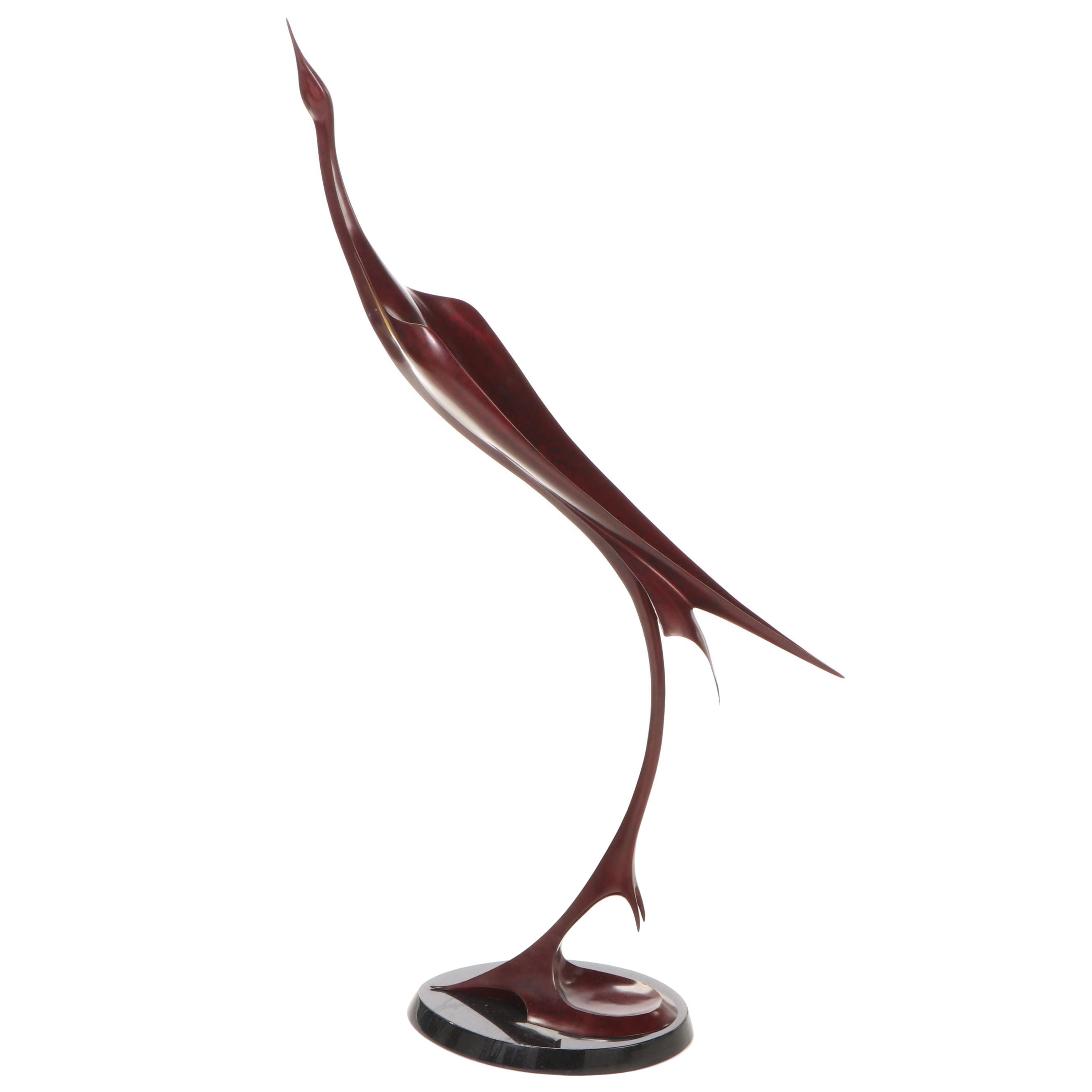 Gene Guibord Patinated Bronze Sculpture "The Firebird" | EBTH