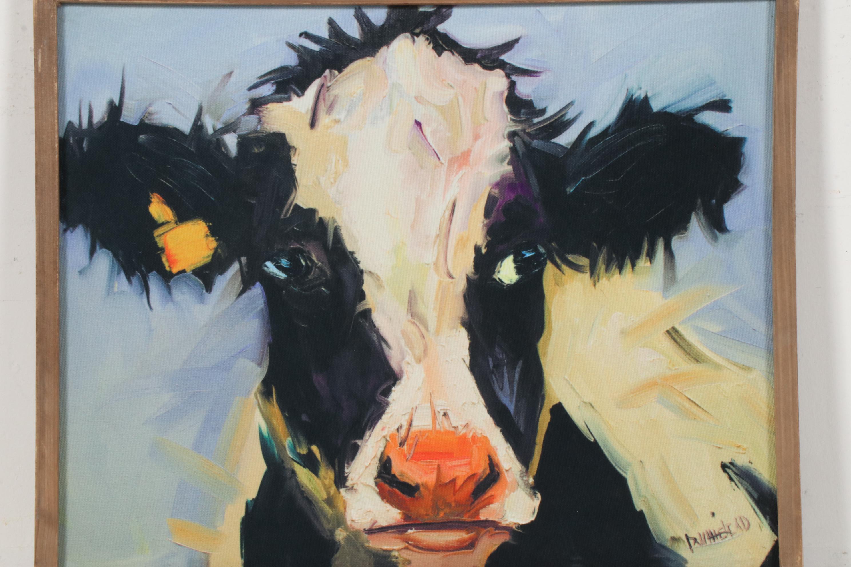Diane Whitehead Giclée of Cow Portrait | EBTH