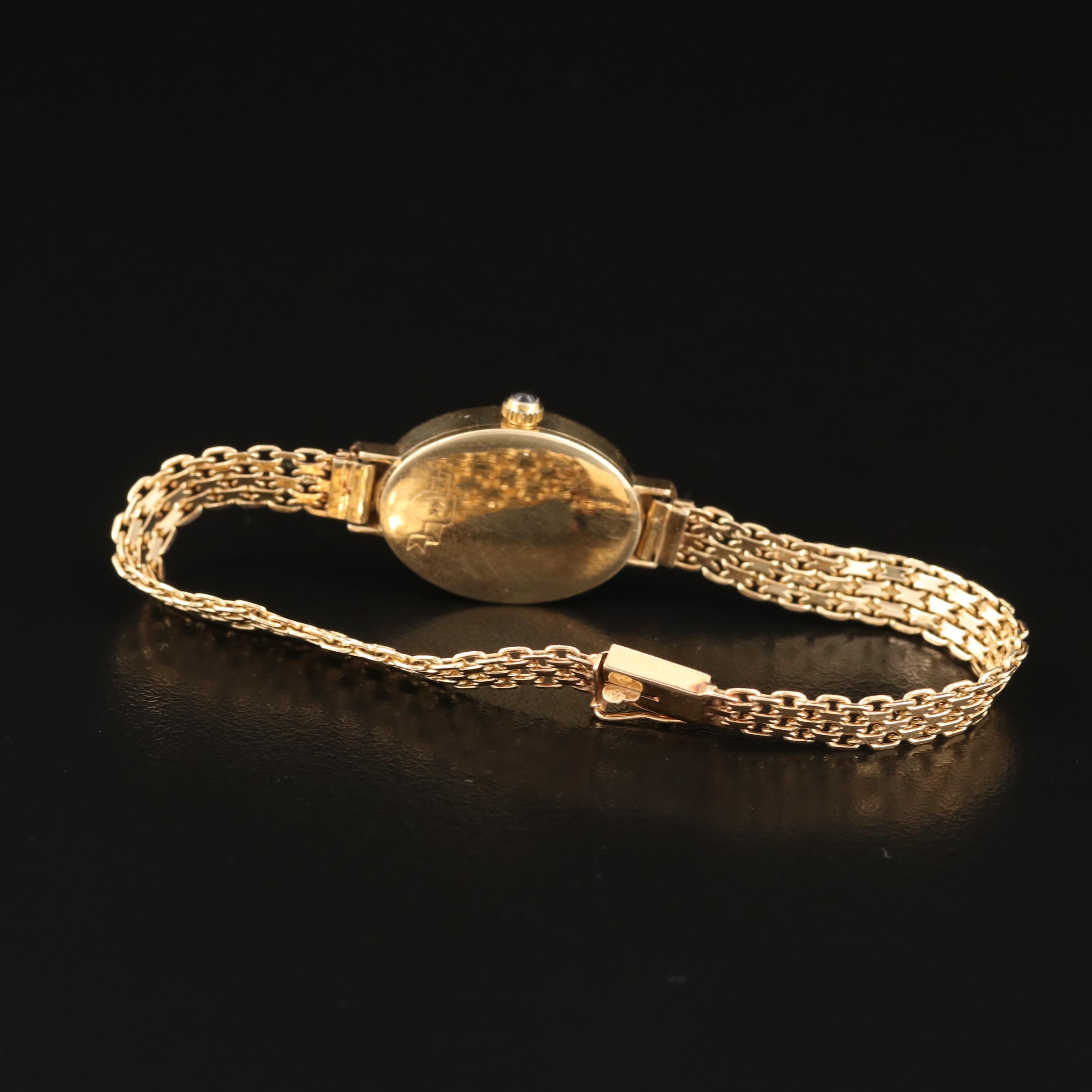 Jacques Prevard 14K and Diamonds Quartz Wristwatch | EBTH