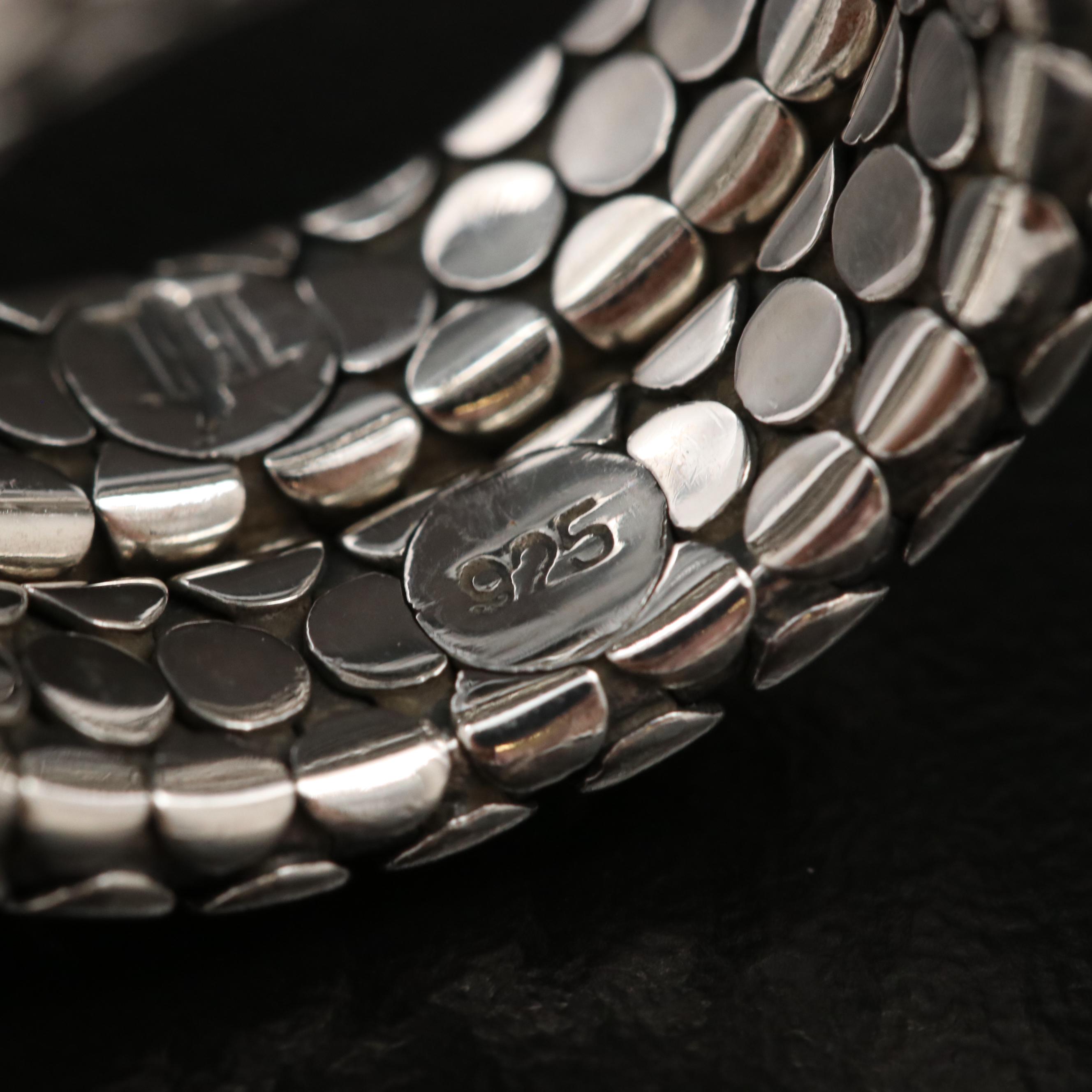 John Hardy Dot Sterling Silver Double Coil Ring | EBTH