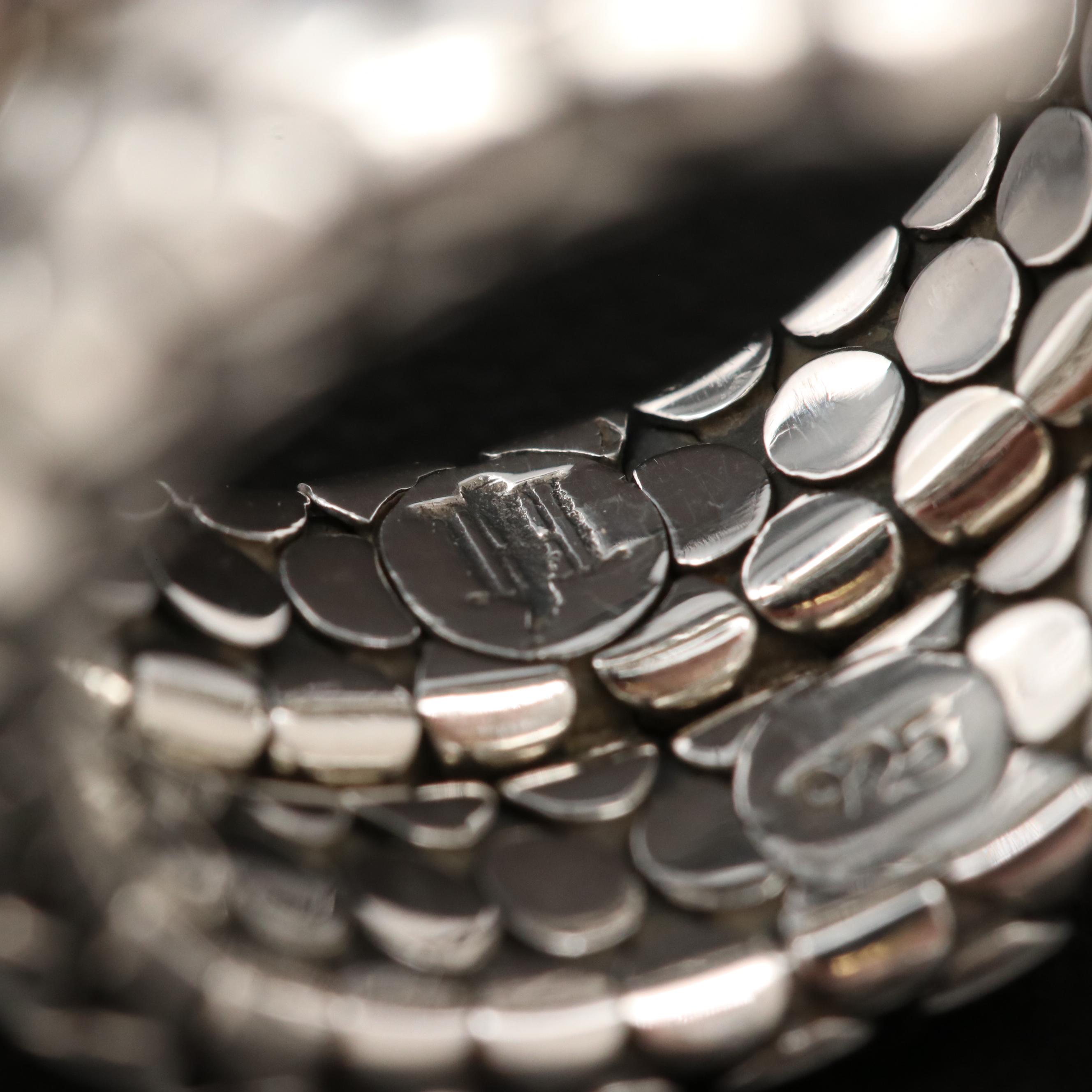 John Hardy Dot Sterling Silver Double Coil Ring | EBTH