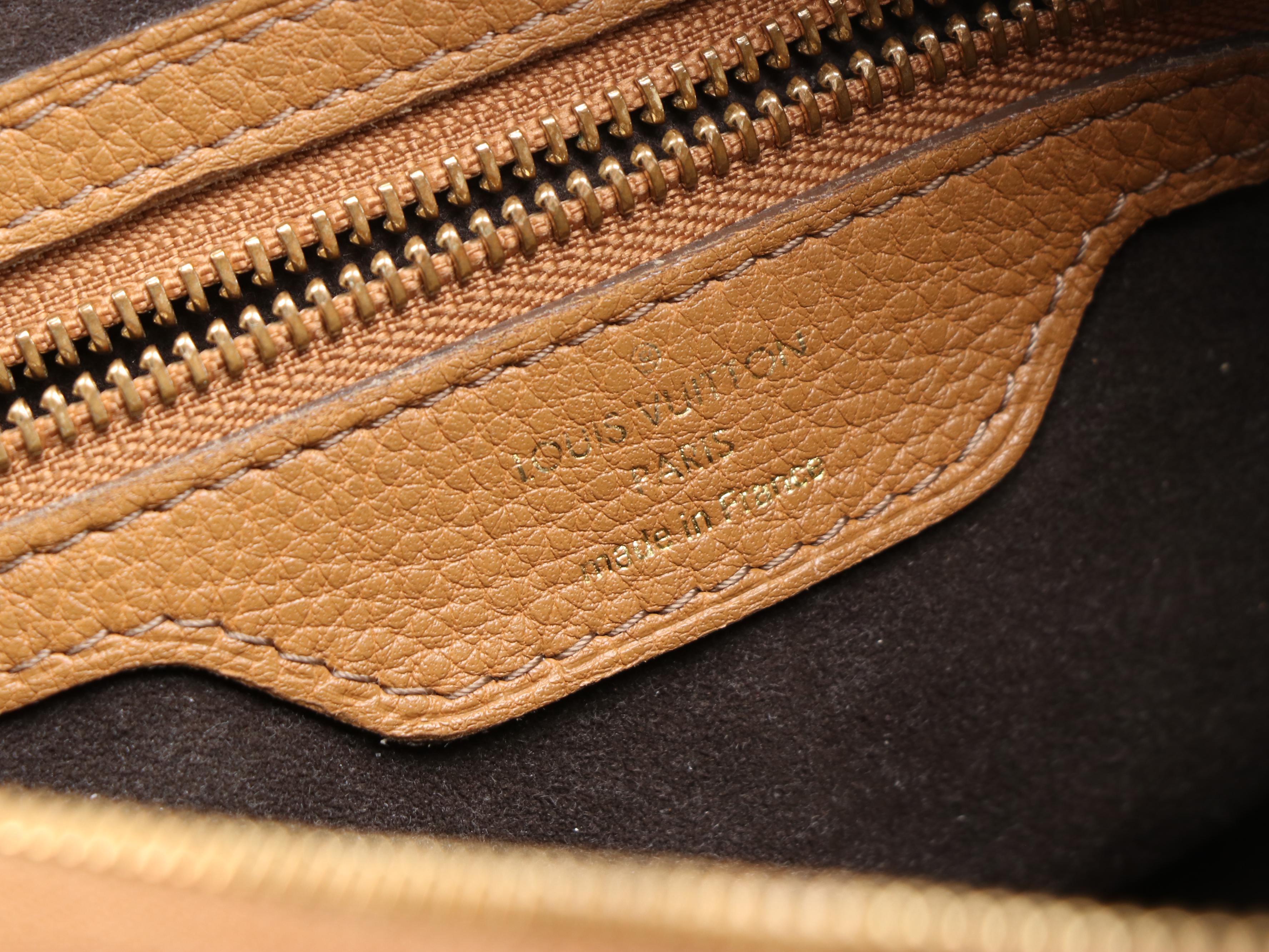 Louis Vuitton Selene PM Hobo Bag in Caramel Monogram Mahina Leather | EBTH